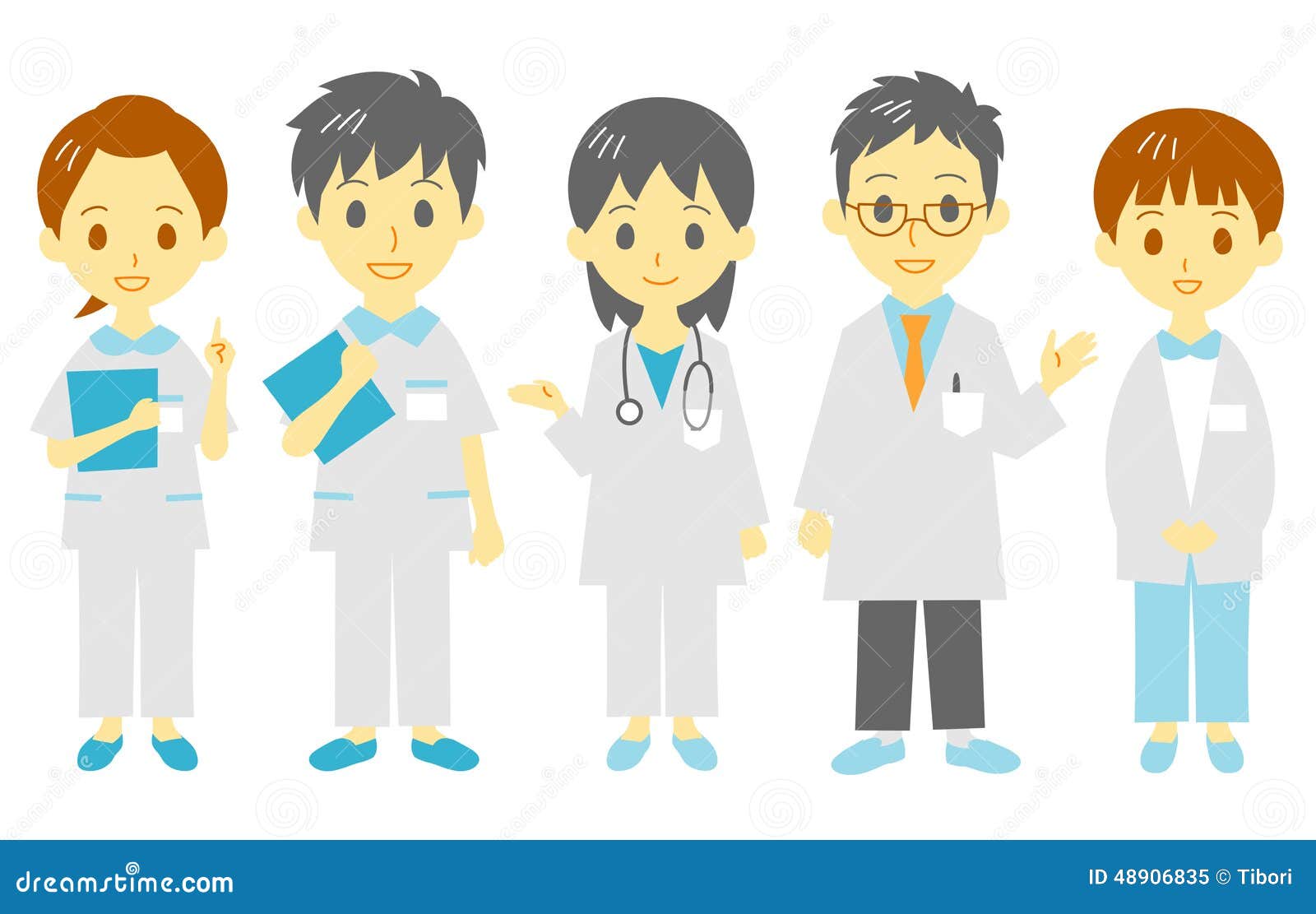 Medical staff stock vector. Illustration of apron, white - 48906835