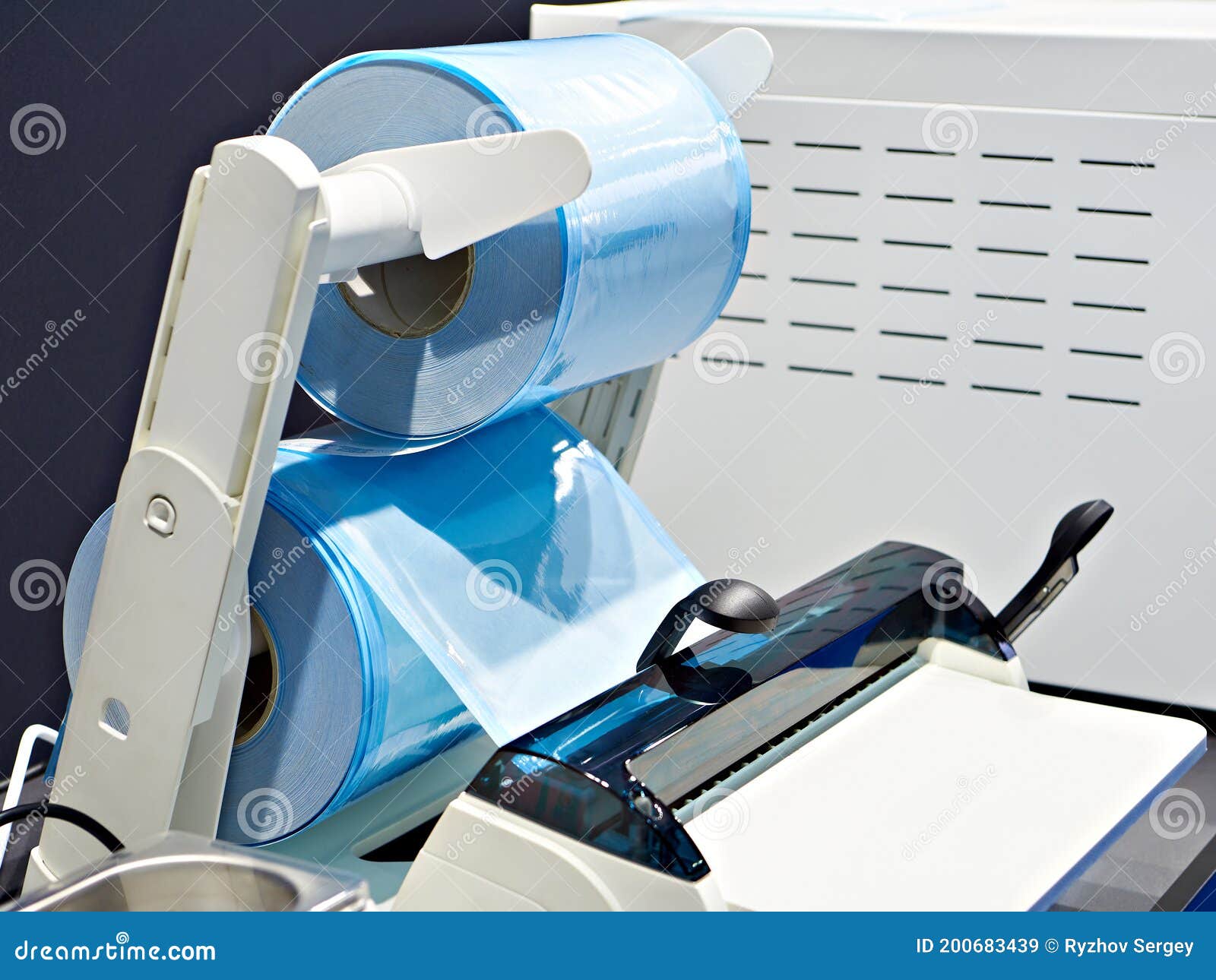 Medical Sterilization Packaging Machine Stock Image - Image of ...