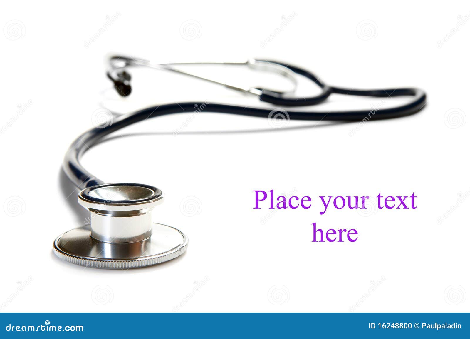 Medical stethoscope stock photo. Image of white, pulse - 16248800