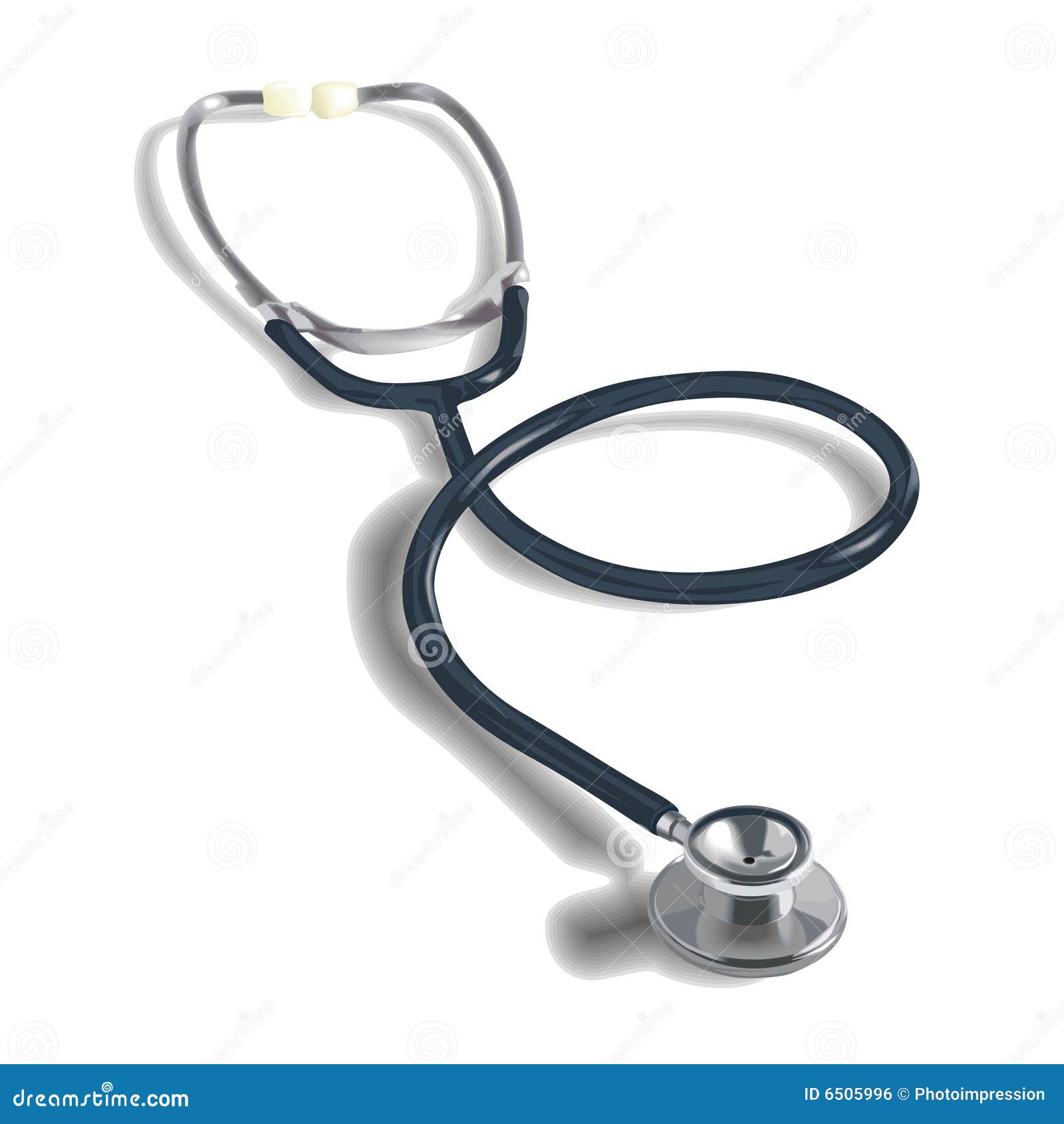 Medical Stethoscope stock vector. Illustration of cure - 6505996