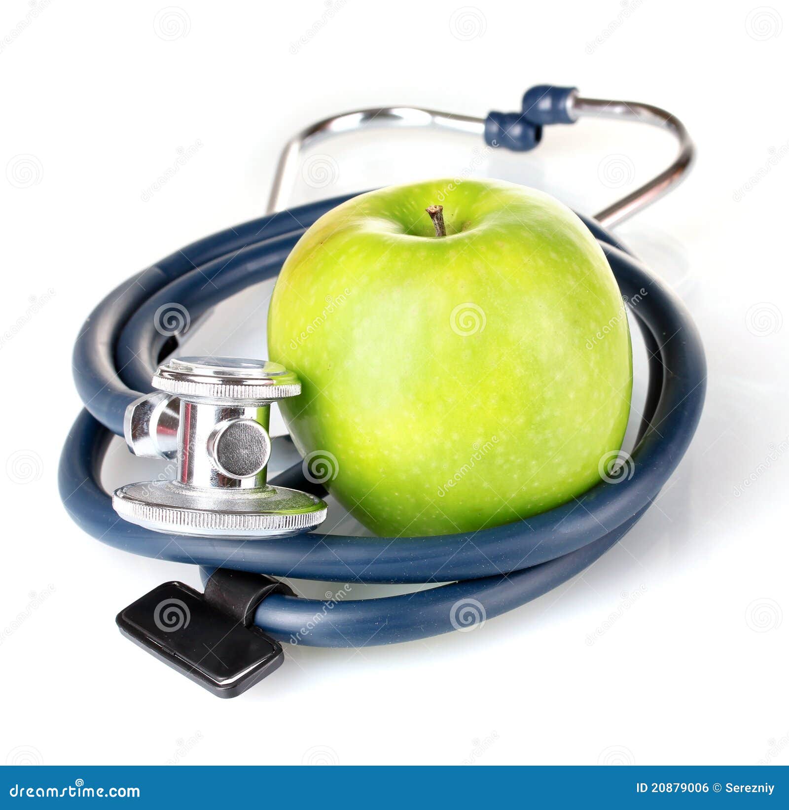 Medical Stethoscope and Apple Stock Photo - Image of heart, medic: 20879006