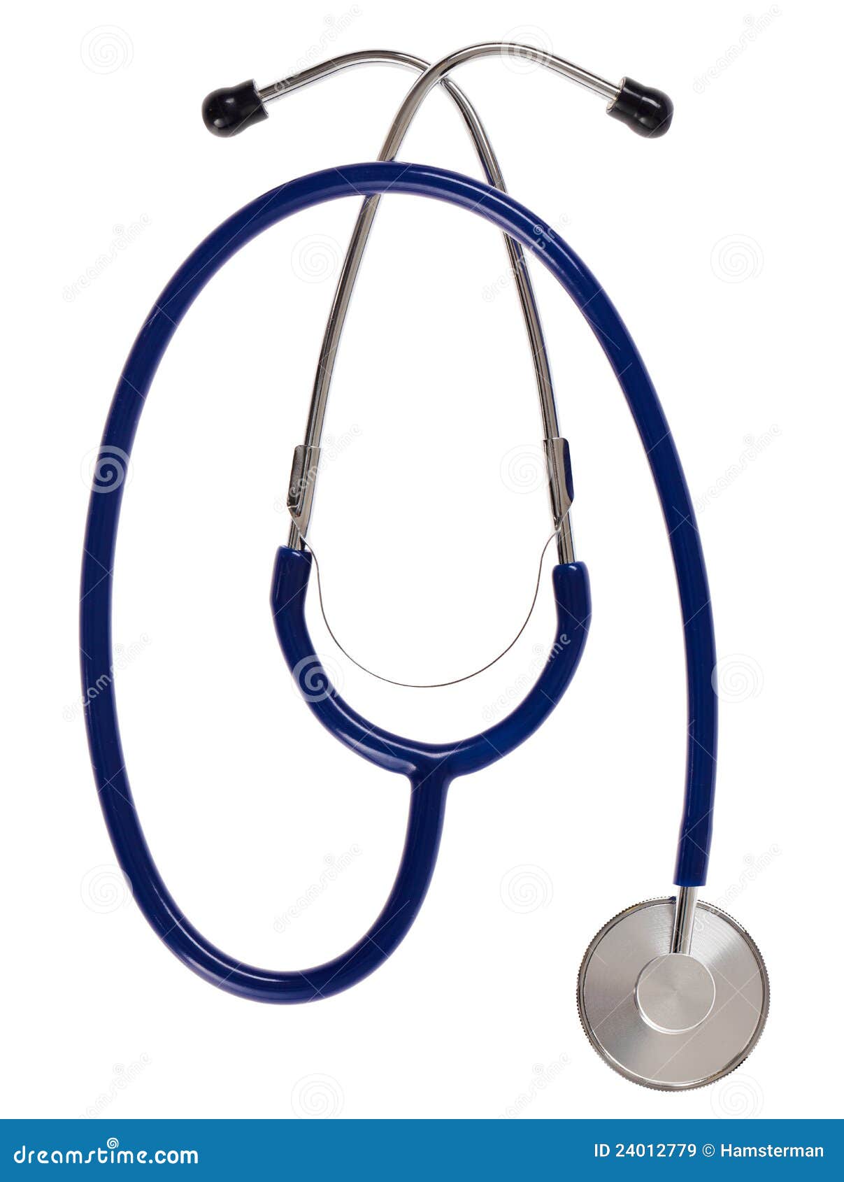 Medical stethoscope (blue) stock image. Image of equipment - 24012779
