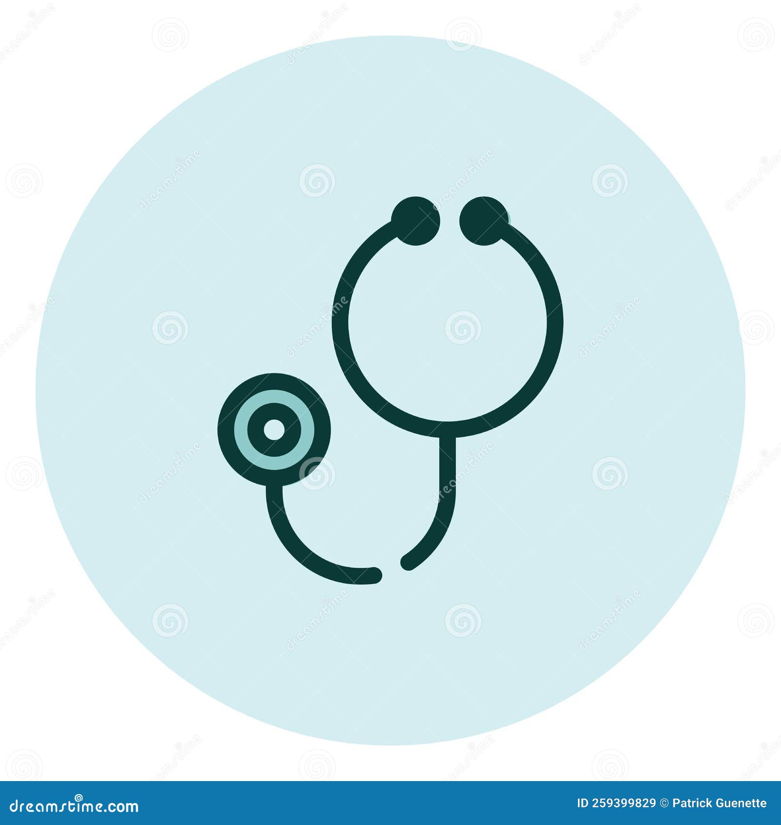 Medical stethoscope, icon stock vector. Illustration of cardiology ...