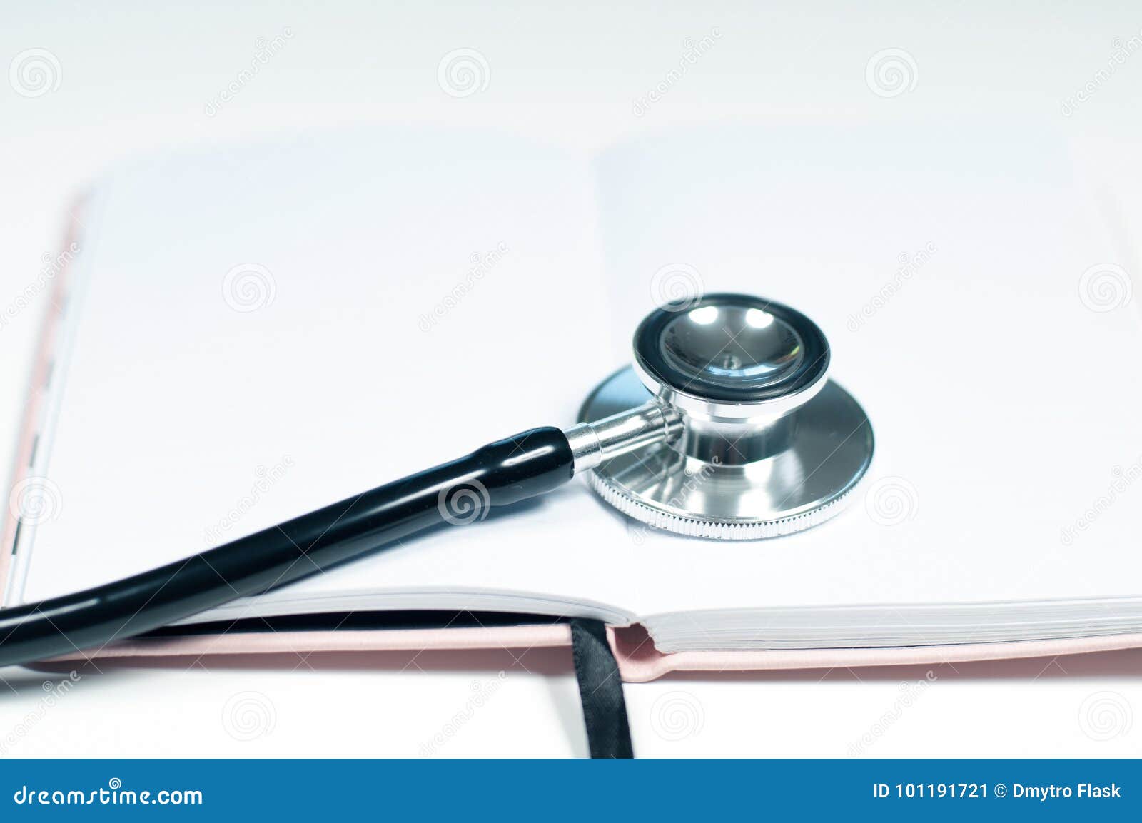Medical Stethoscope. Doctor Table with Medical Items Stock Image ...