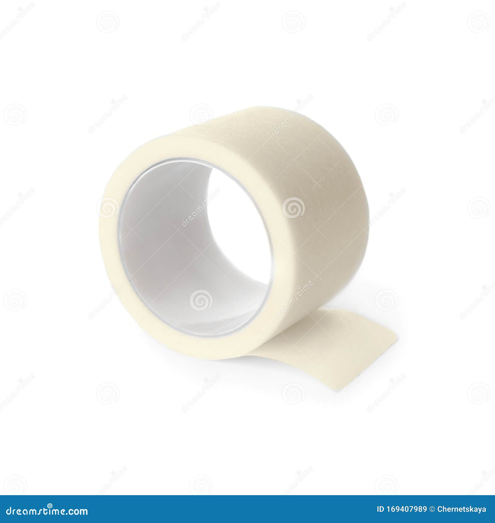 Medical Sticking Plaster Roll on White Stock Image - Image of injury ...
