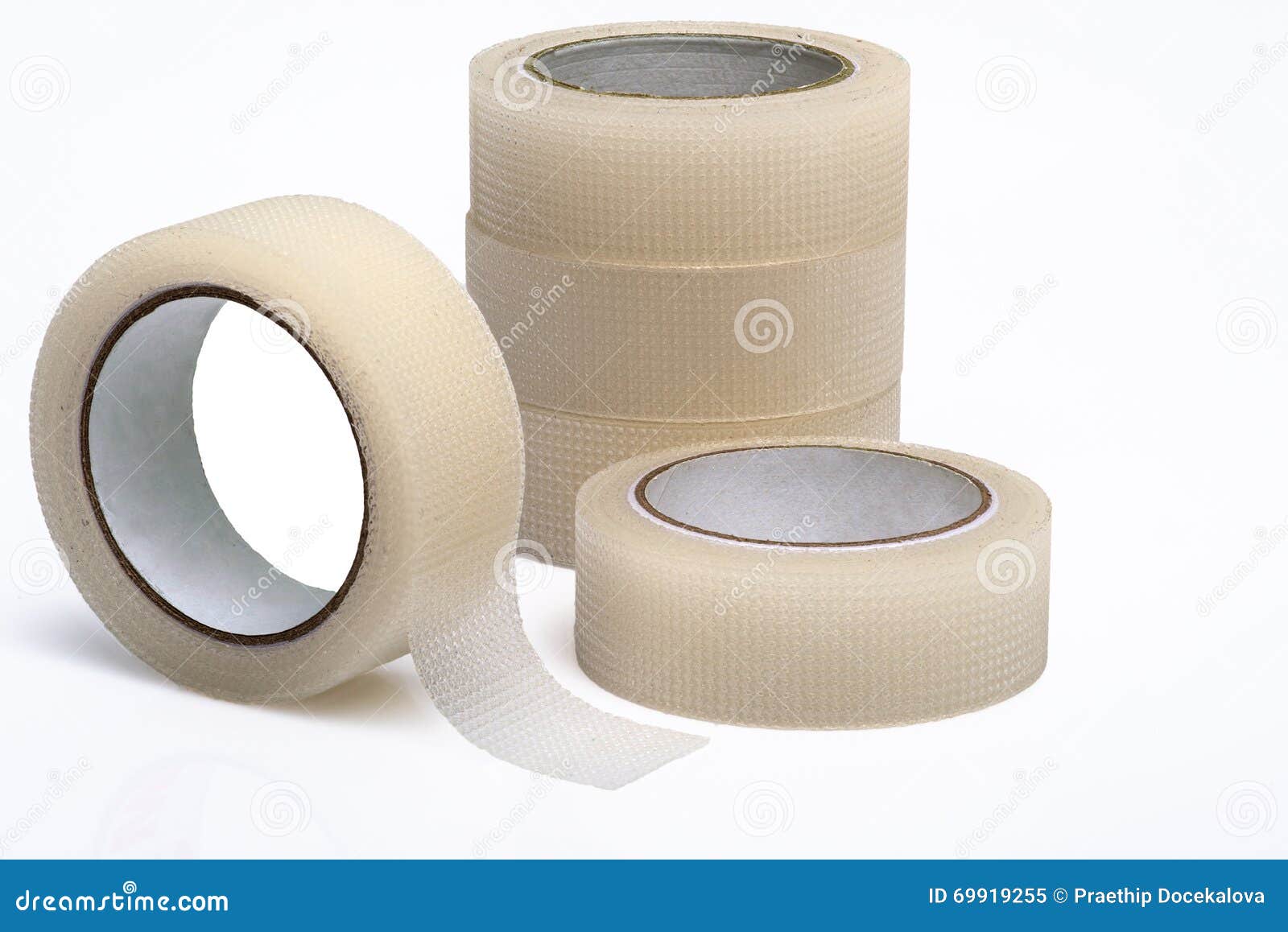 Medical Sticking Plasters Isolated On White. First Aid Item Stock ...