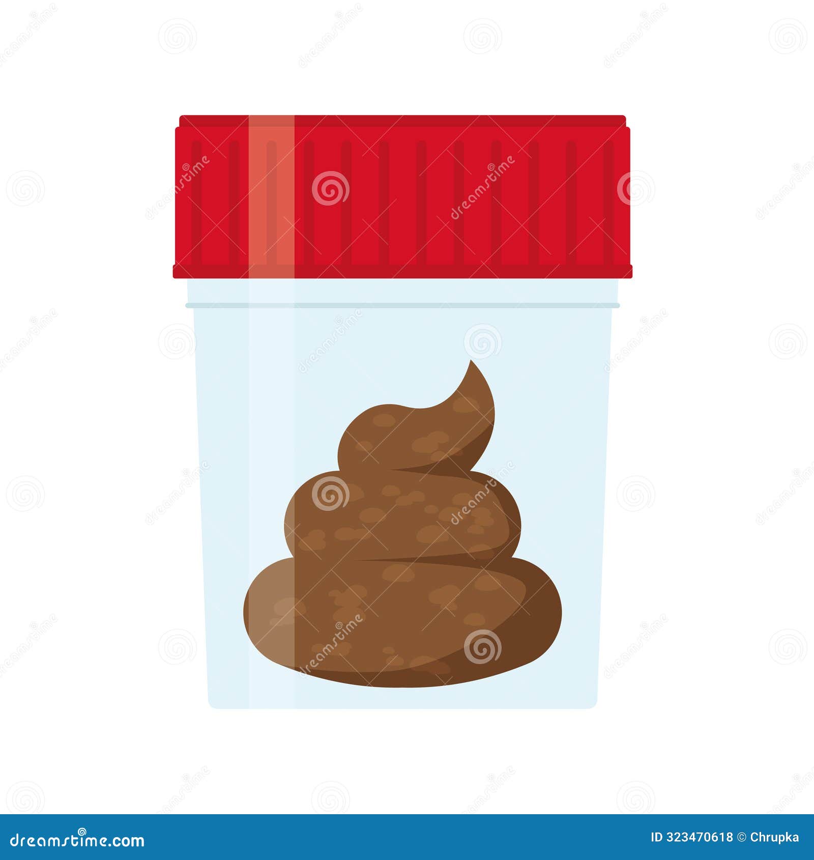 Medical stool sample stock vector. Illustration of scrutiny - 323470618