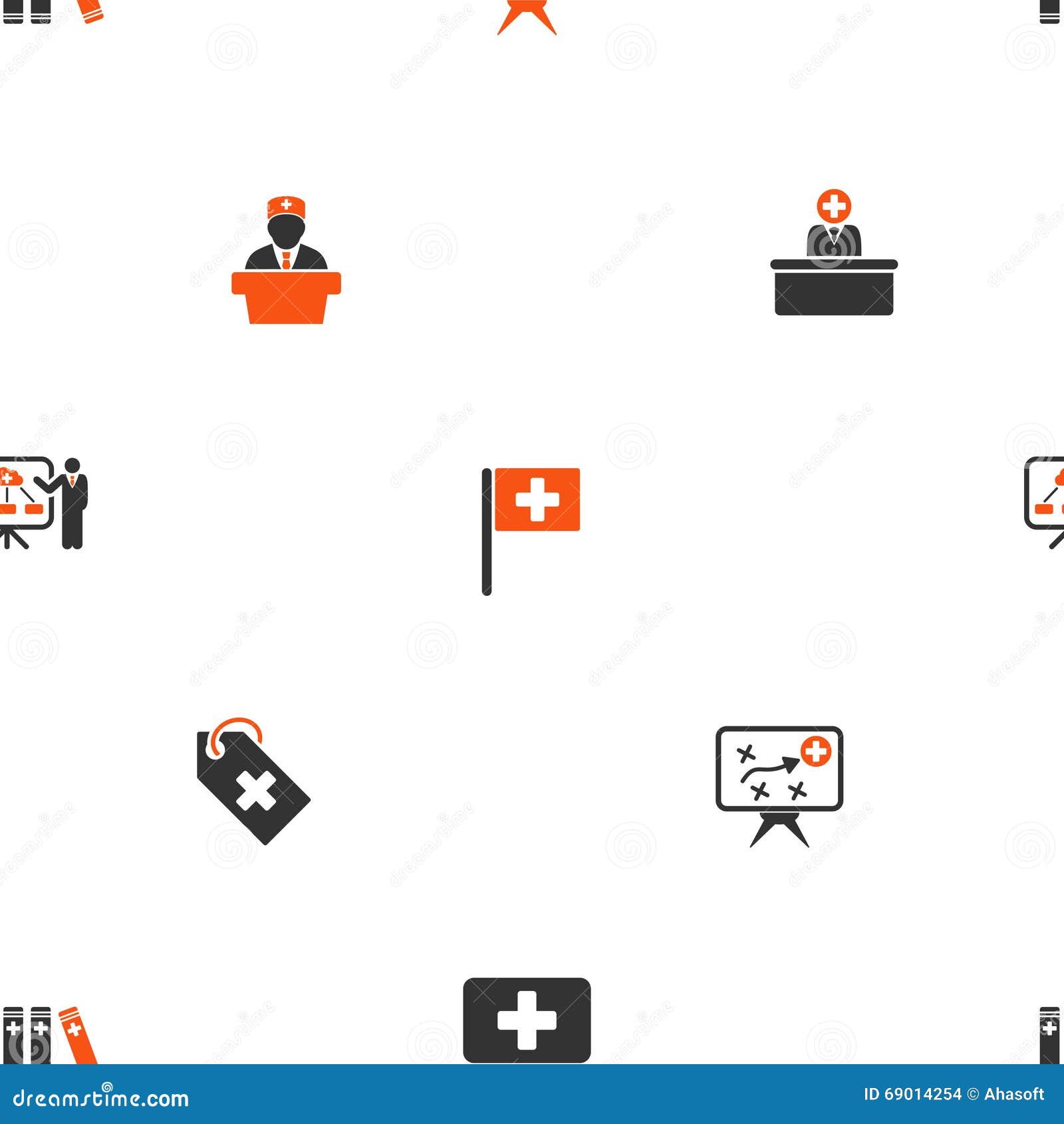 Medical Strategy Seamless Flat Vector Wallpaper Stock Vector ...