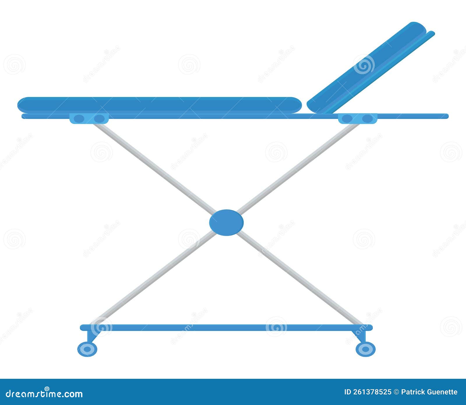 Man Lay On Medical Stretcher Vector Vector Sign And Symbol Isolated On ...