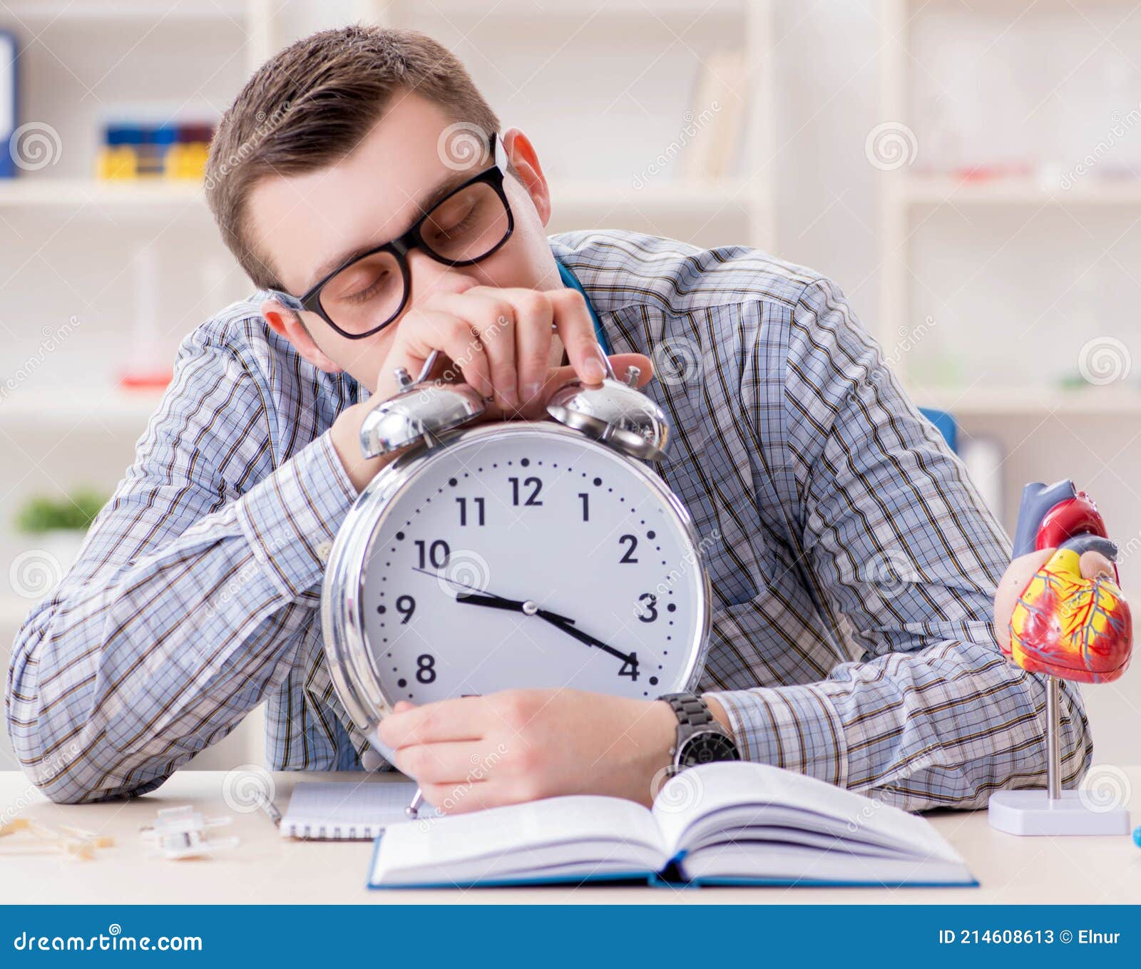 Medical Student Missing Deadlines To Complete Assignment Stock Image ...