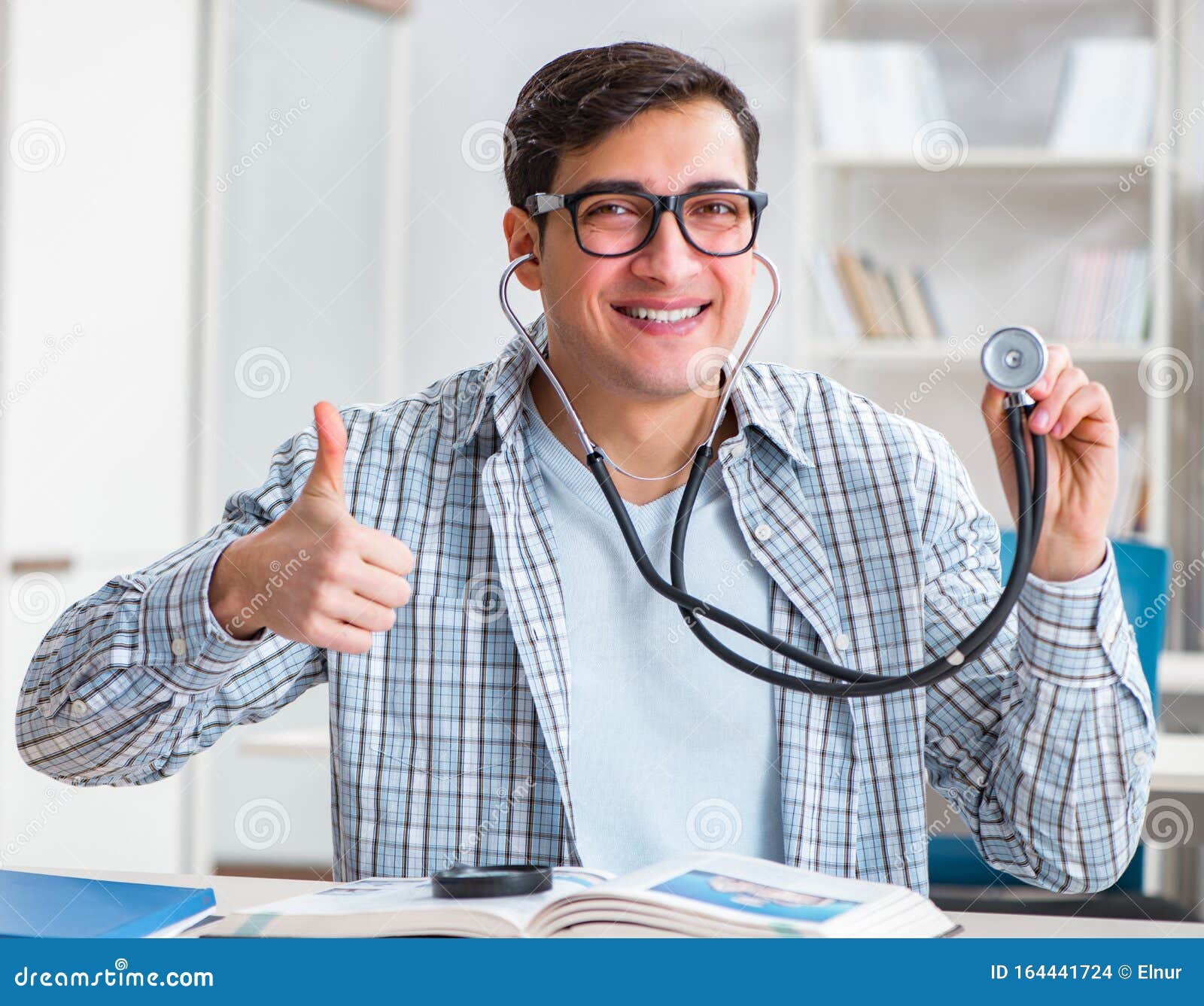 Medical Student Sitting at the Lecture in University Stock Photo ...