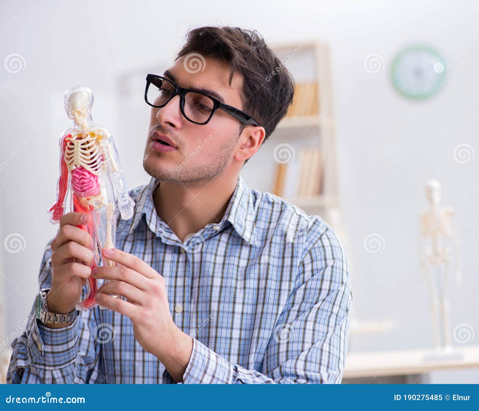 Medical Student Studying in Classroom Stock Image - Image of healthcare ...