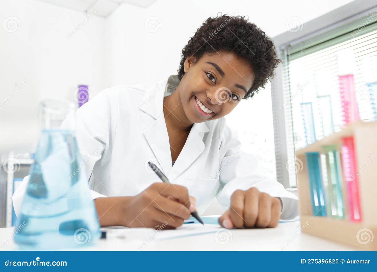 Medical Student Writing Notes for Research Stock Image - Image of ...