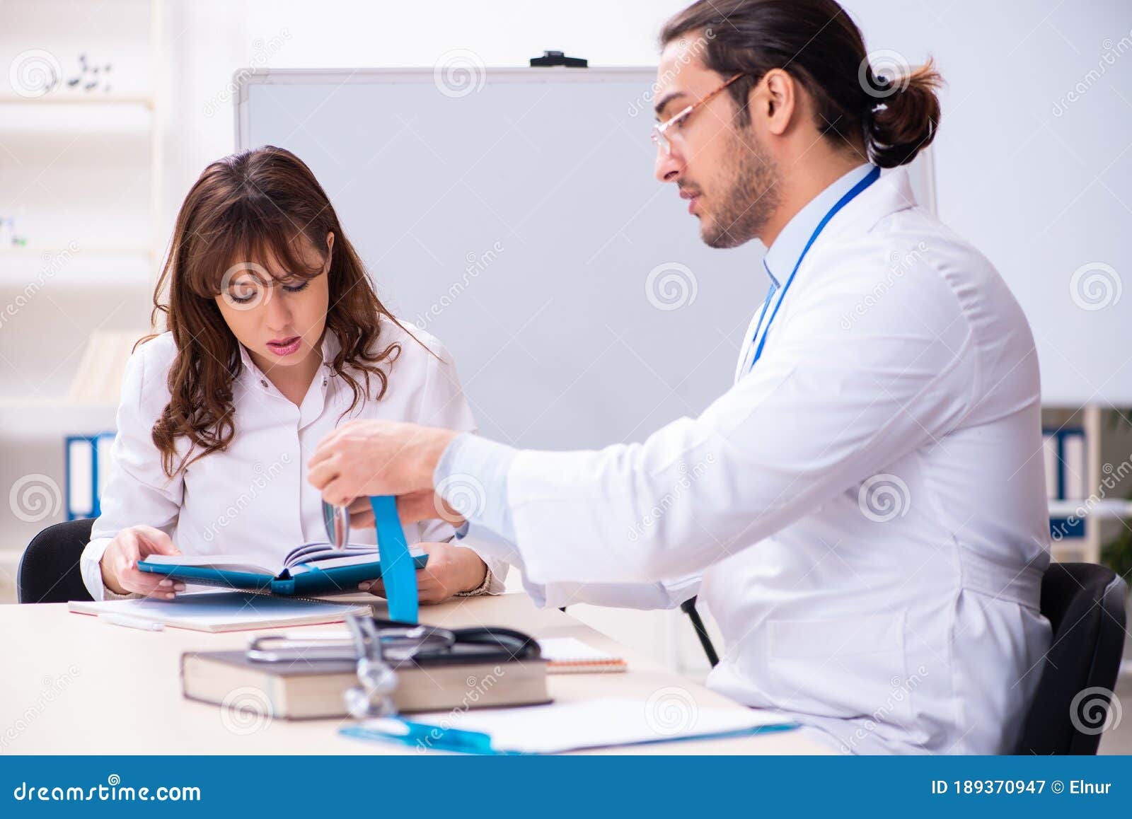 Medical Students in the Classroom Stock Image - Image of college ...