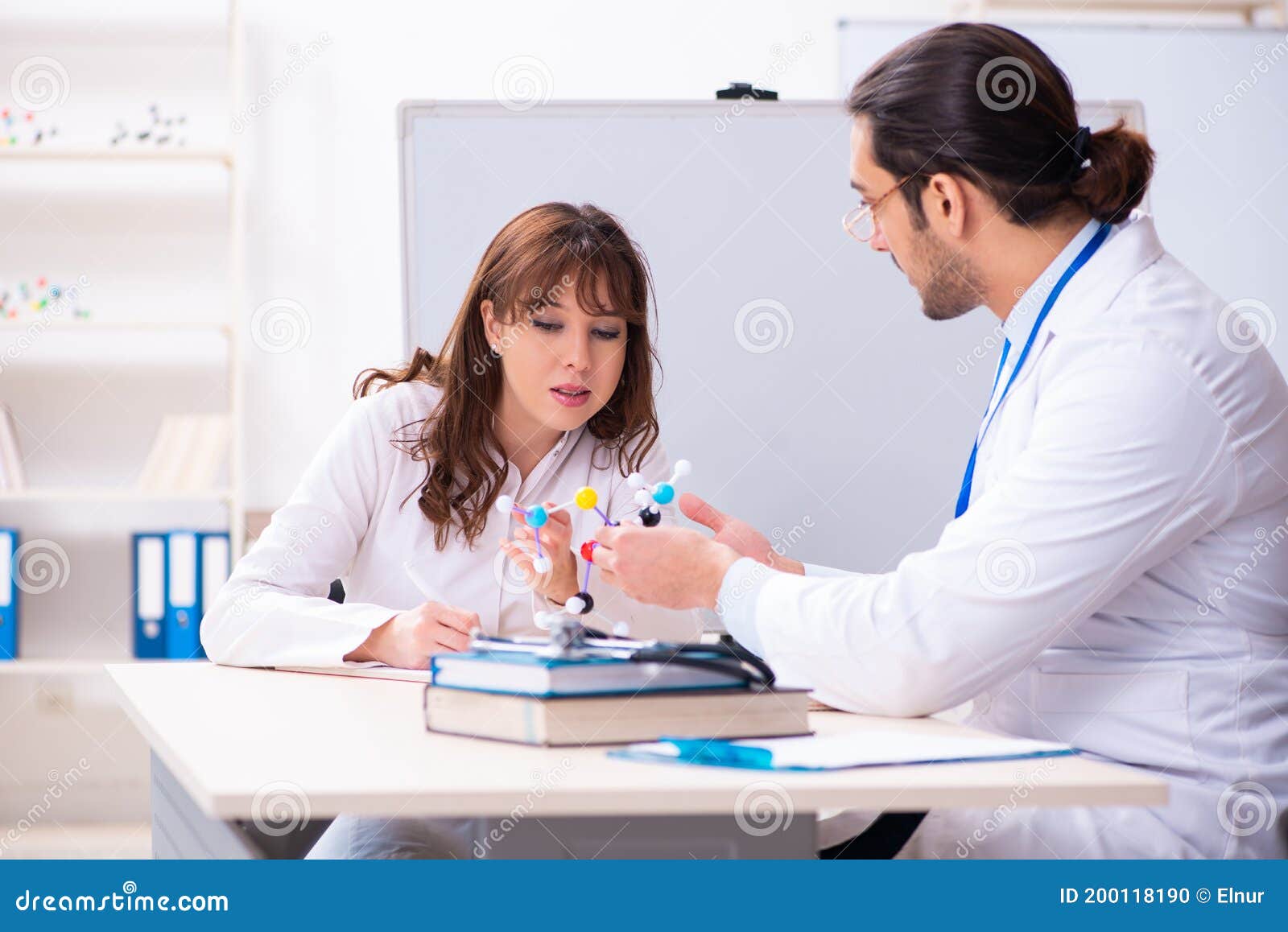 Medical Students in the Classroom Stock Photo - Image of pointing ...