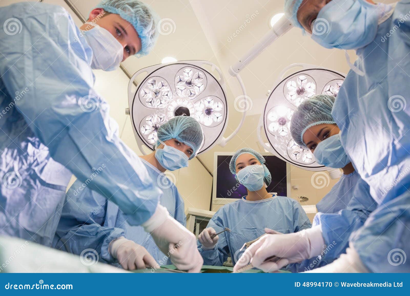 Medical Students Practicing Surgery on Model Stock Photo - Image of ...