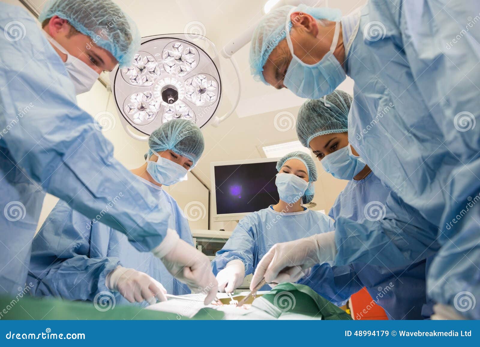 Medical Students Practicing Surgery on Model Stock Image - Image of ...