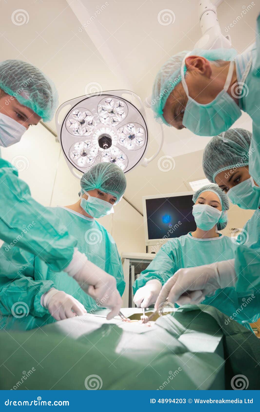 Medical Students Practicing Surgery on Model Stock Image - Image of ...