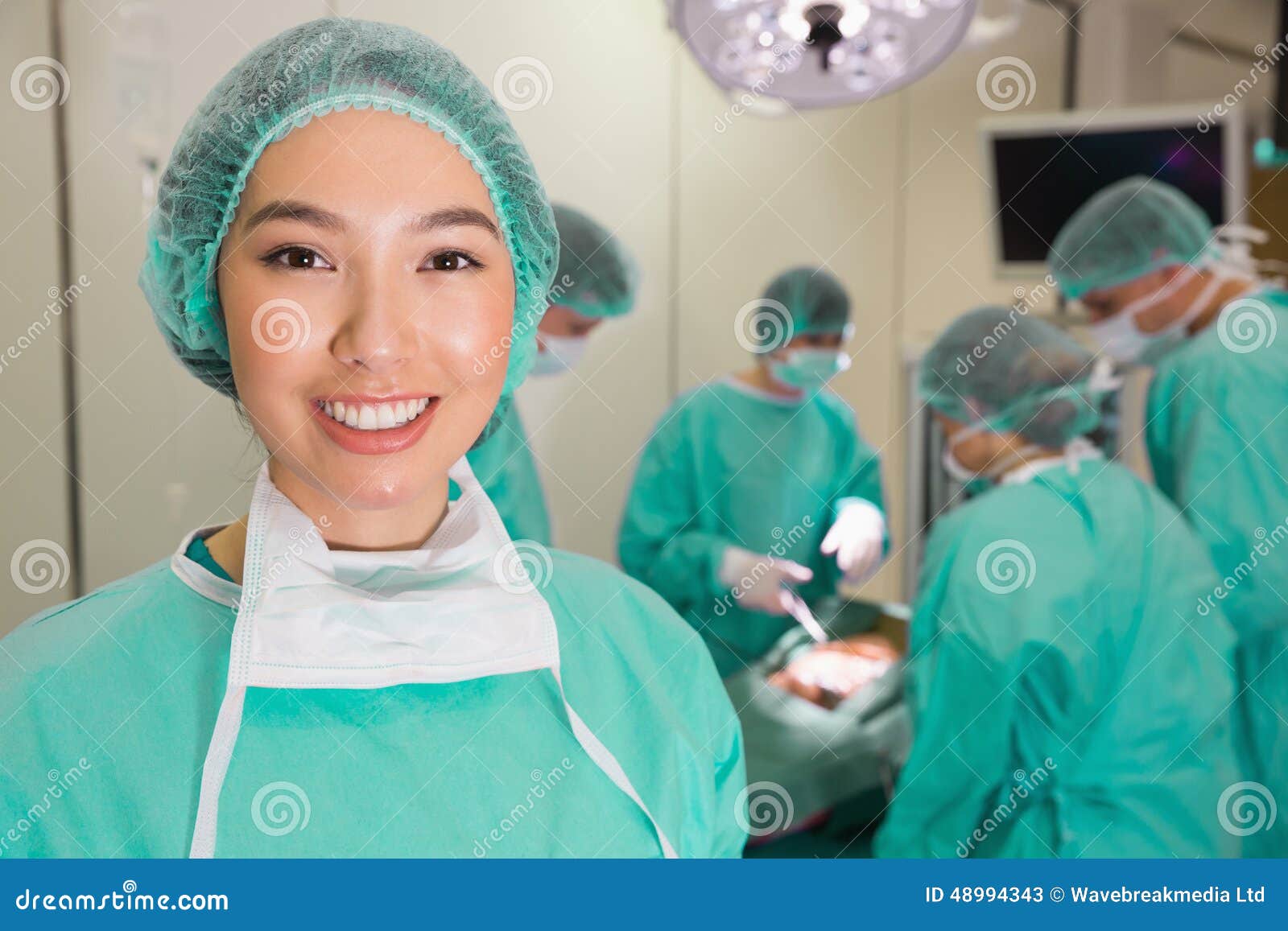 Medical Students Practicing Surgery on Model Stock Image - Image of ...