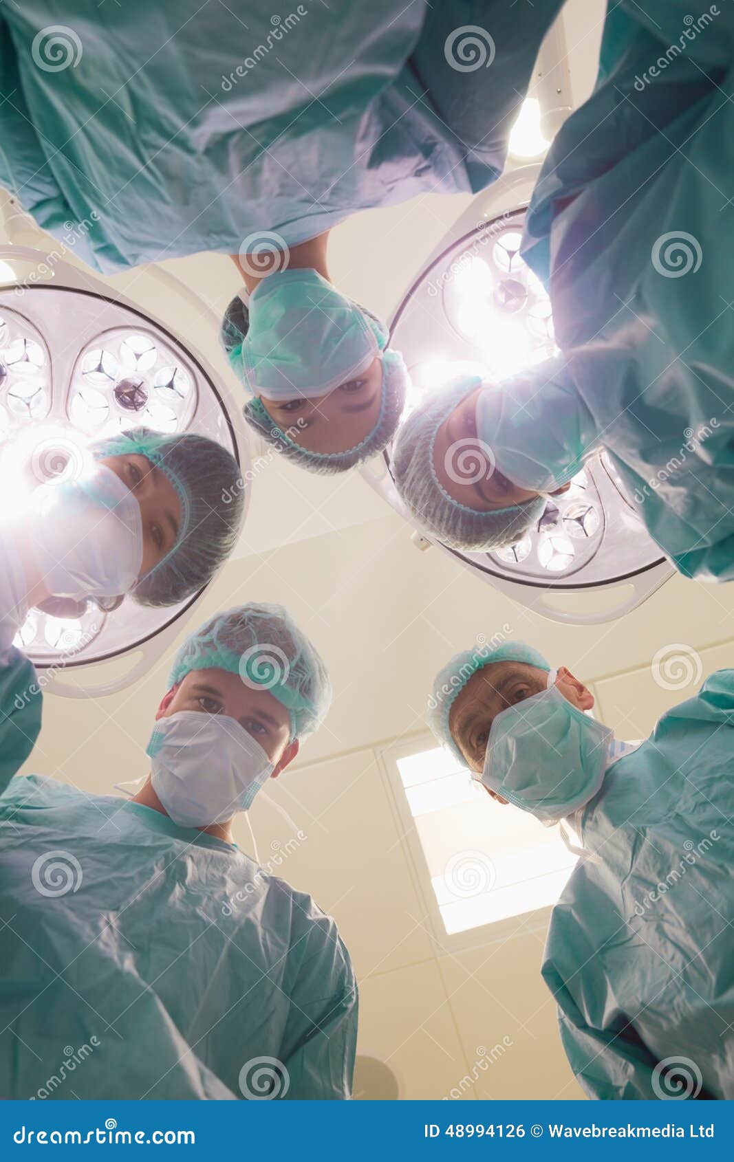 Medical Students Practicing Surgery in Simulated Theater Stock Photo ...