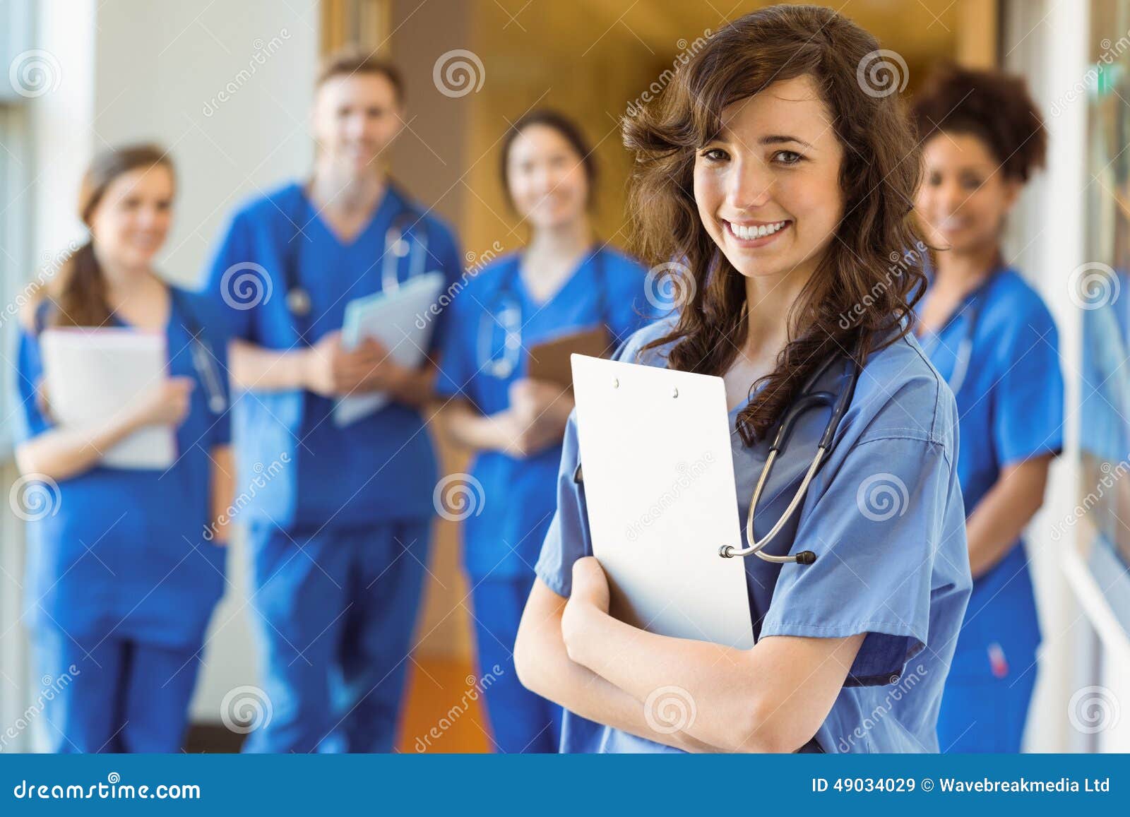 Medical Students Smiling at the Camera Stock Image - Image of medical ...