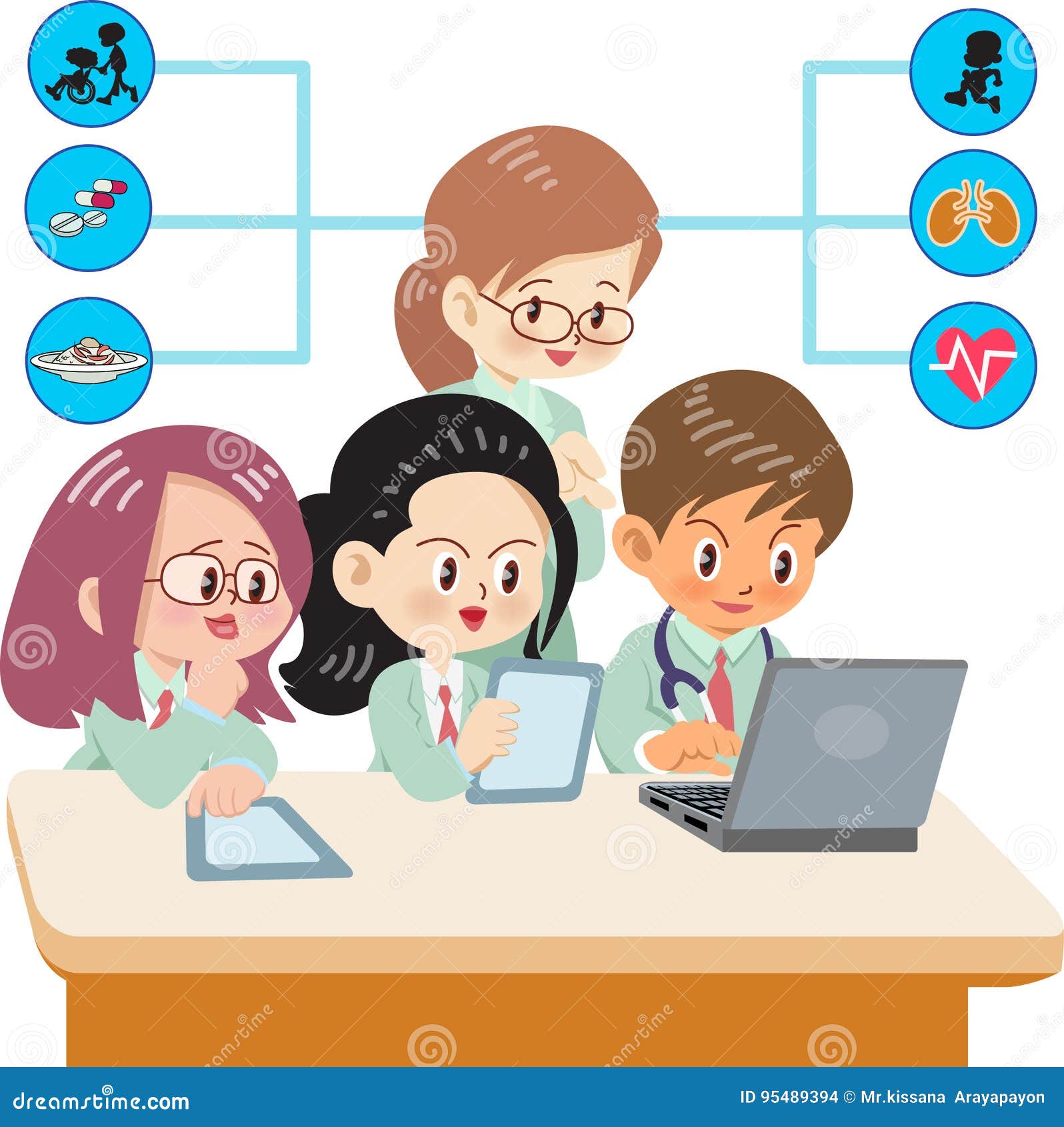 Medical Students Stock Illustrations – 2,335 Medical Students Stock ...