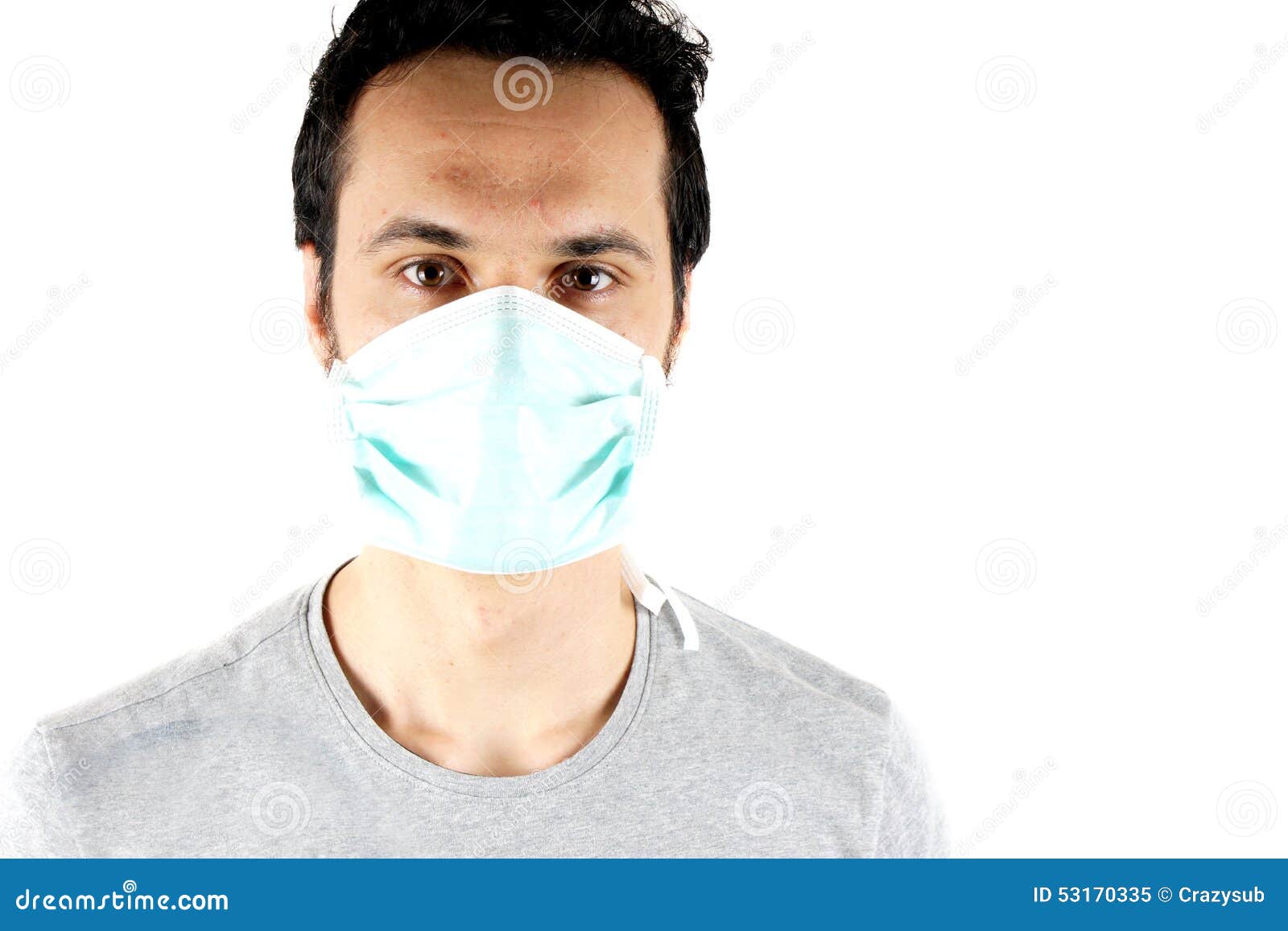 Medical stock image. Image of mask, handsome, syringe - 53170335
