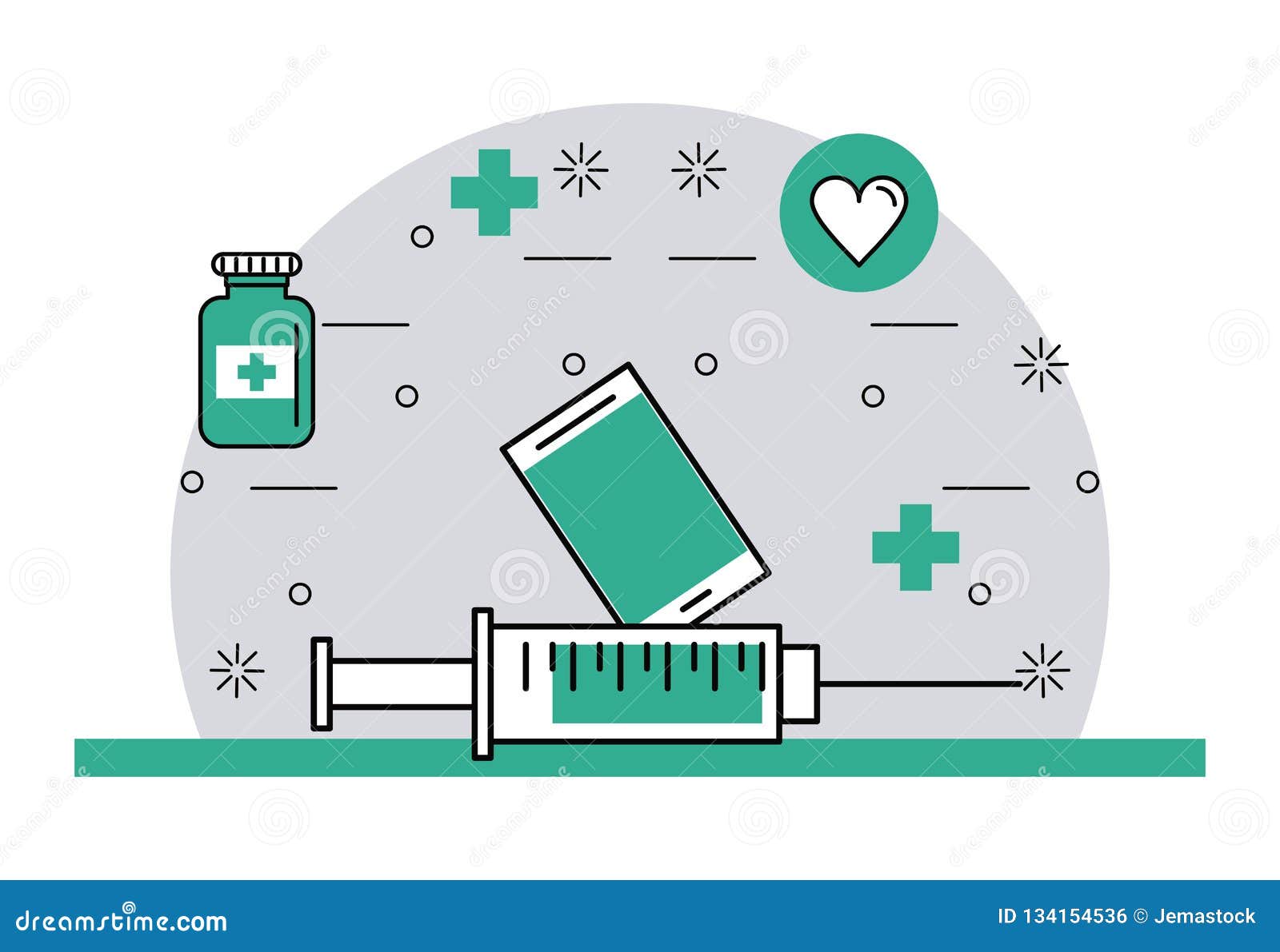 Medical stuff and elements stock vector. Illustration of medical ...