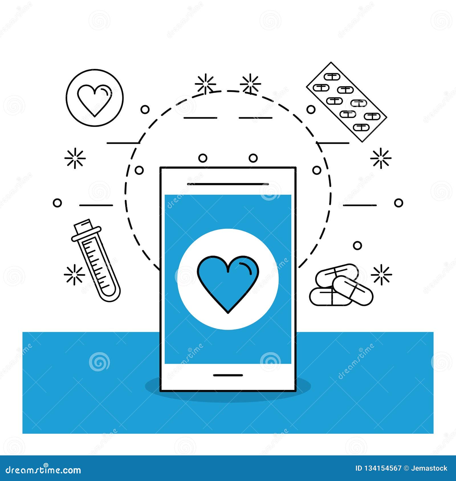 Medical stuff and elements stock vector. Illustration of medical ...