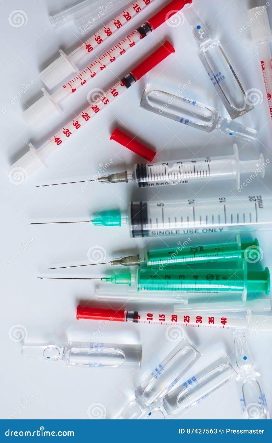 Medical Stuff for Injection Stock Image - Image of syringe, medical ...