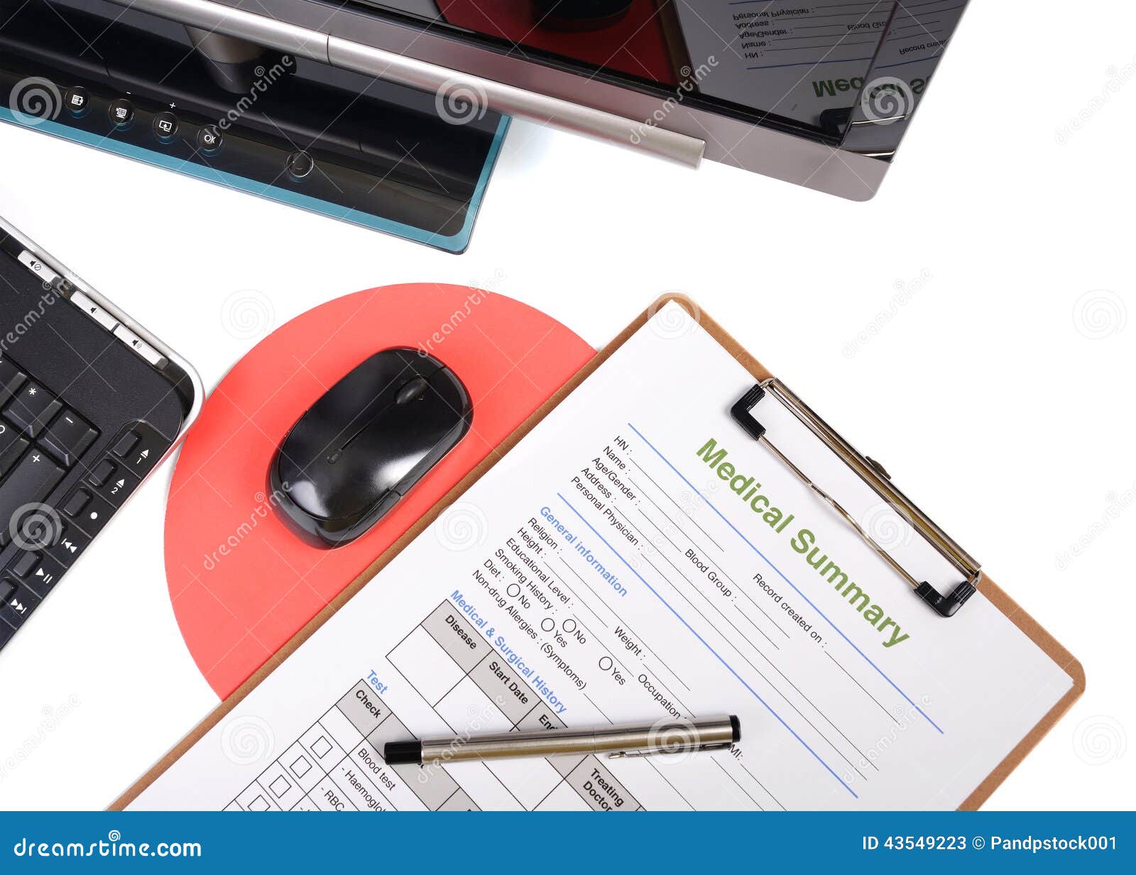 Medical summary. stock image. Image of health, medical - 43549223