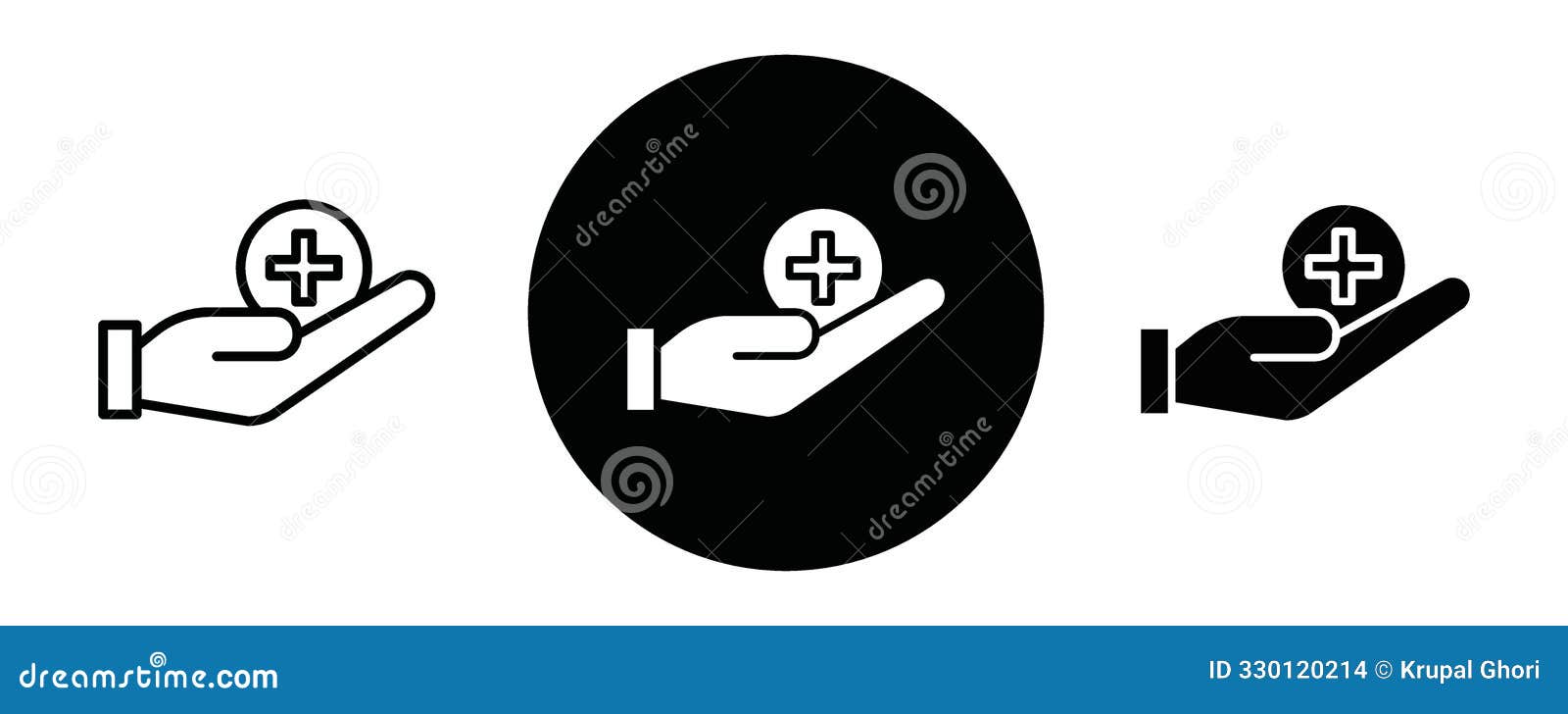 Medical Support Outline Icon Collection or Set. Medical Support Thin ...