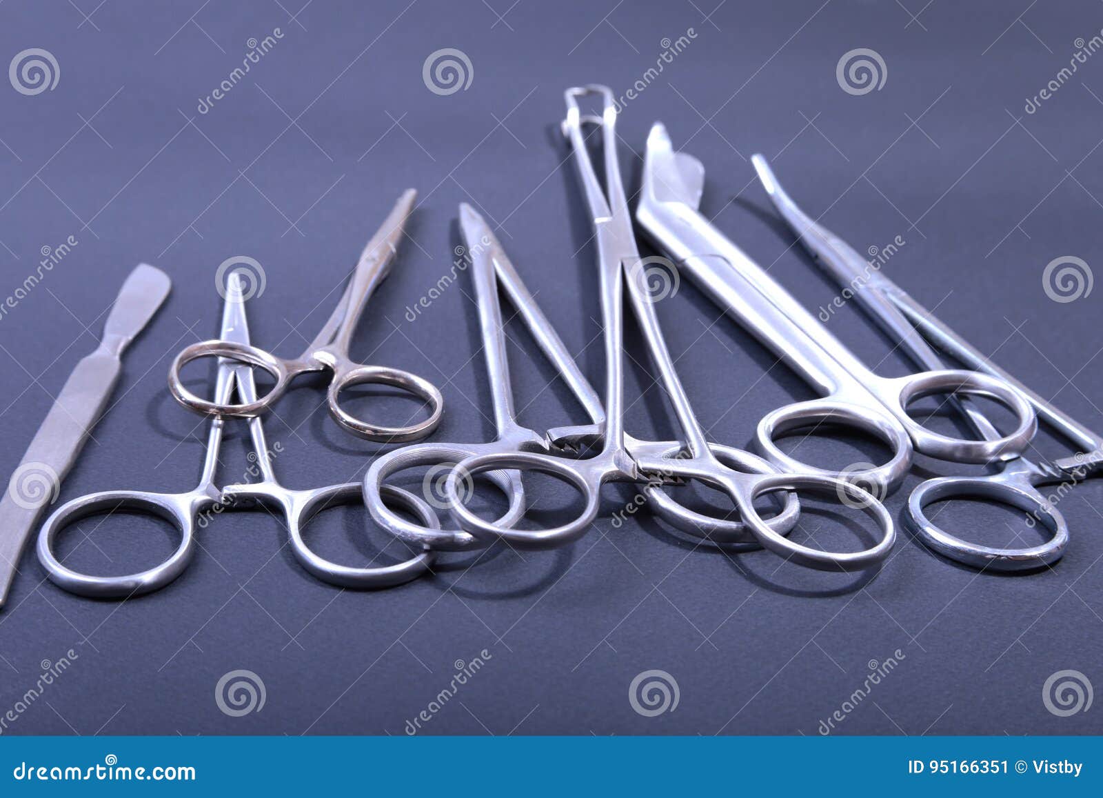 Medical and Surgery Instruments on White Background Stock Image - Image ...