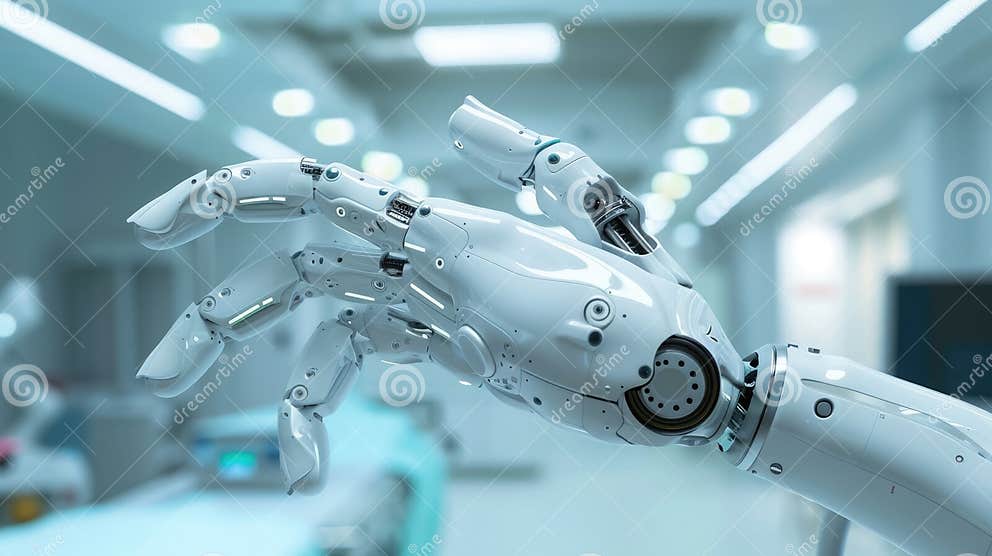 Medical Surgery Performed with High-tech Robotic Arm for Precise ...