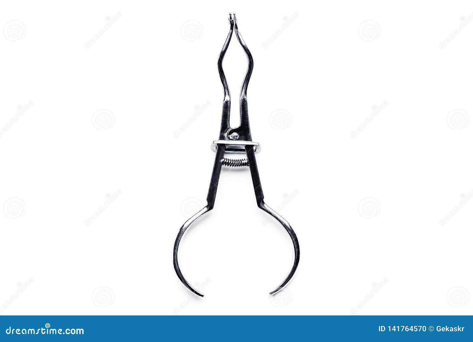 Medical Surgery Scissors Isolated Stock Photo - Image of clamps ...