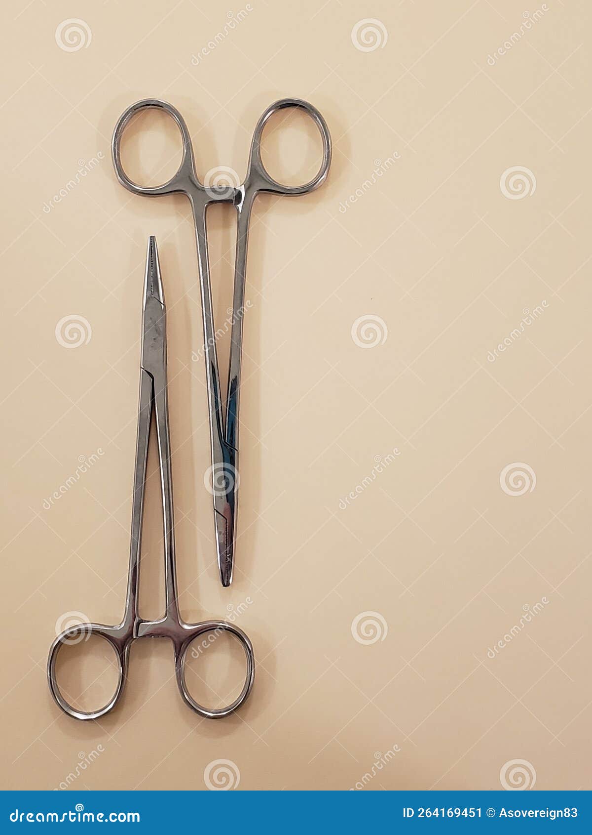 Medical Surgical Clamps Laying on the Table Stock Image - Image of ...