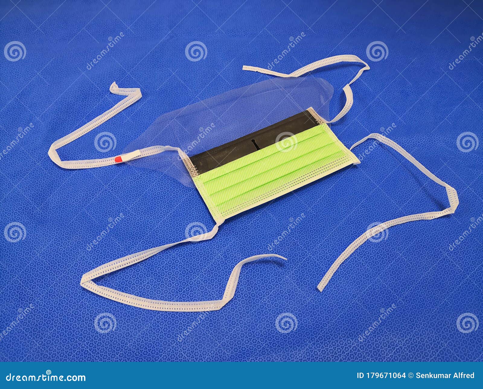 Medical Surgical Eye Shield Mask Stock Photo - Image of covid, black ...