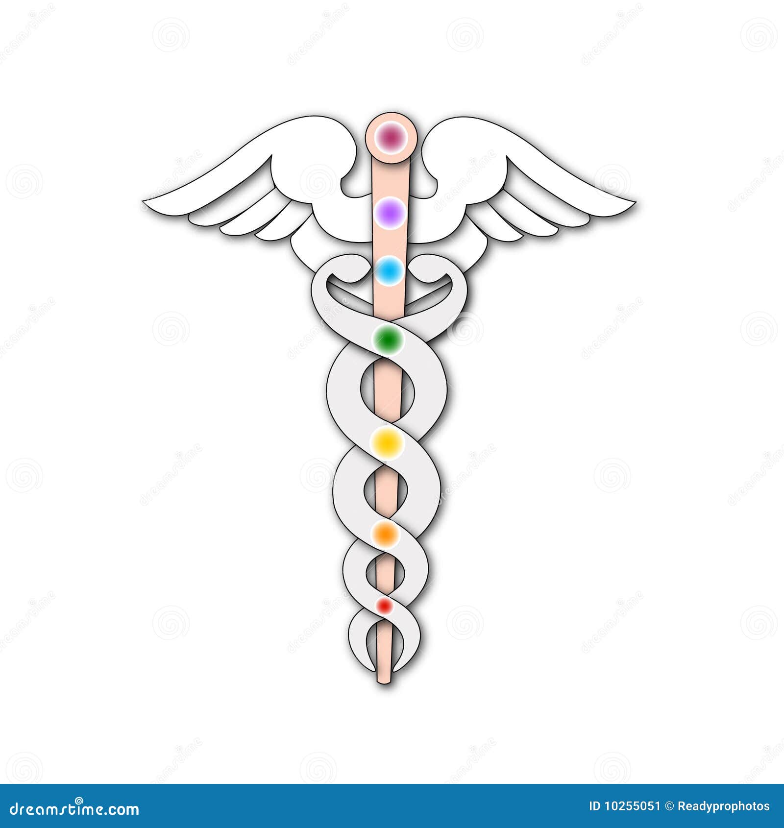 Medical symbol stock vector. Illustration of caduceus - 10255051