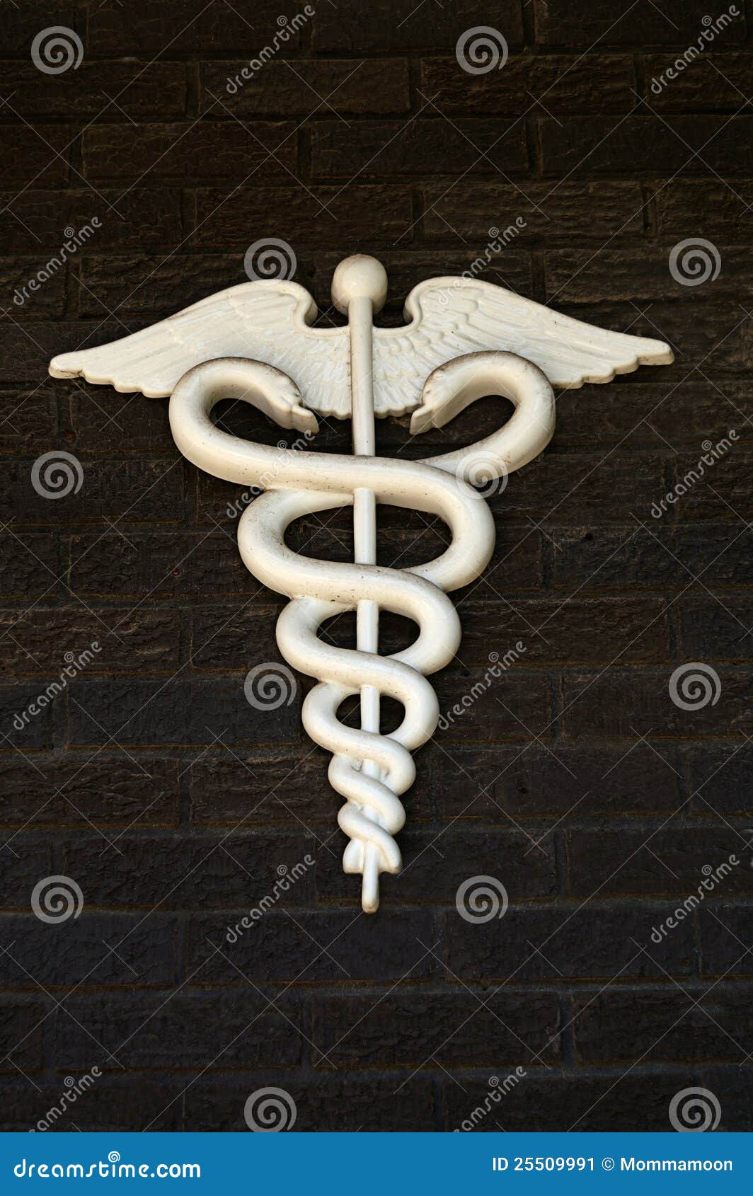 Medical Symbol or Emblem on Dark Brick Wall Stock Image - Image of ...