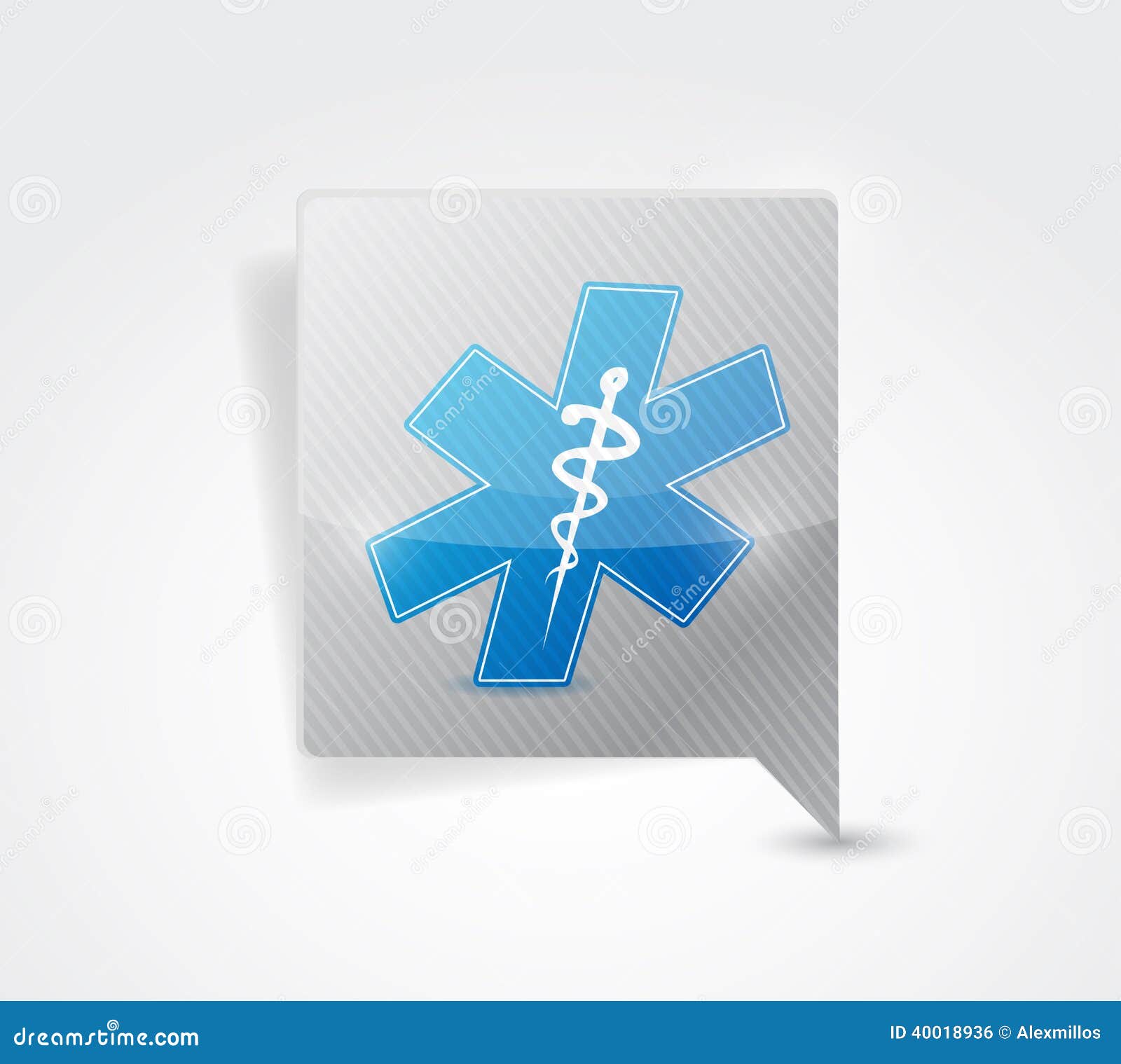 Medical Symbol Message Bubble Illustration Design Stock Illustration ...