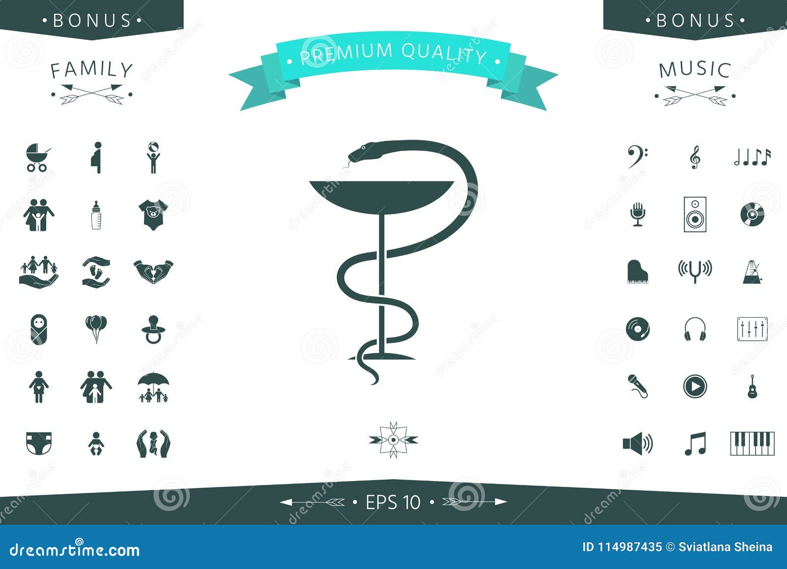 Pharmacy Symbol Medical Snake and Cup Stock Vector - Illustration of ...