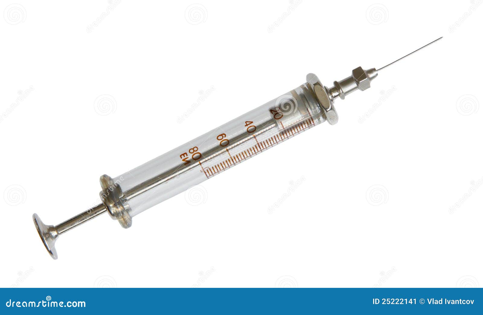 Medical syringe. stock image. Image of equipment, squirt - 25222141