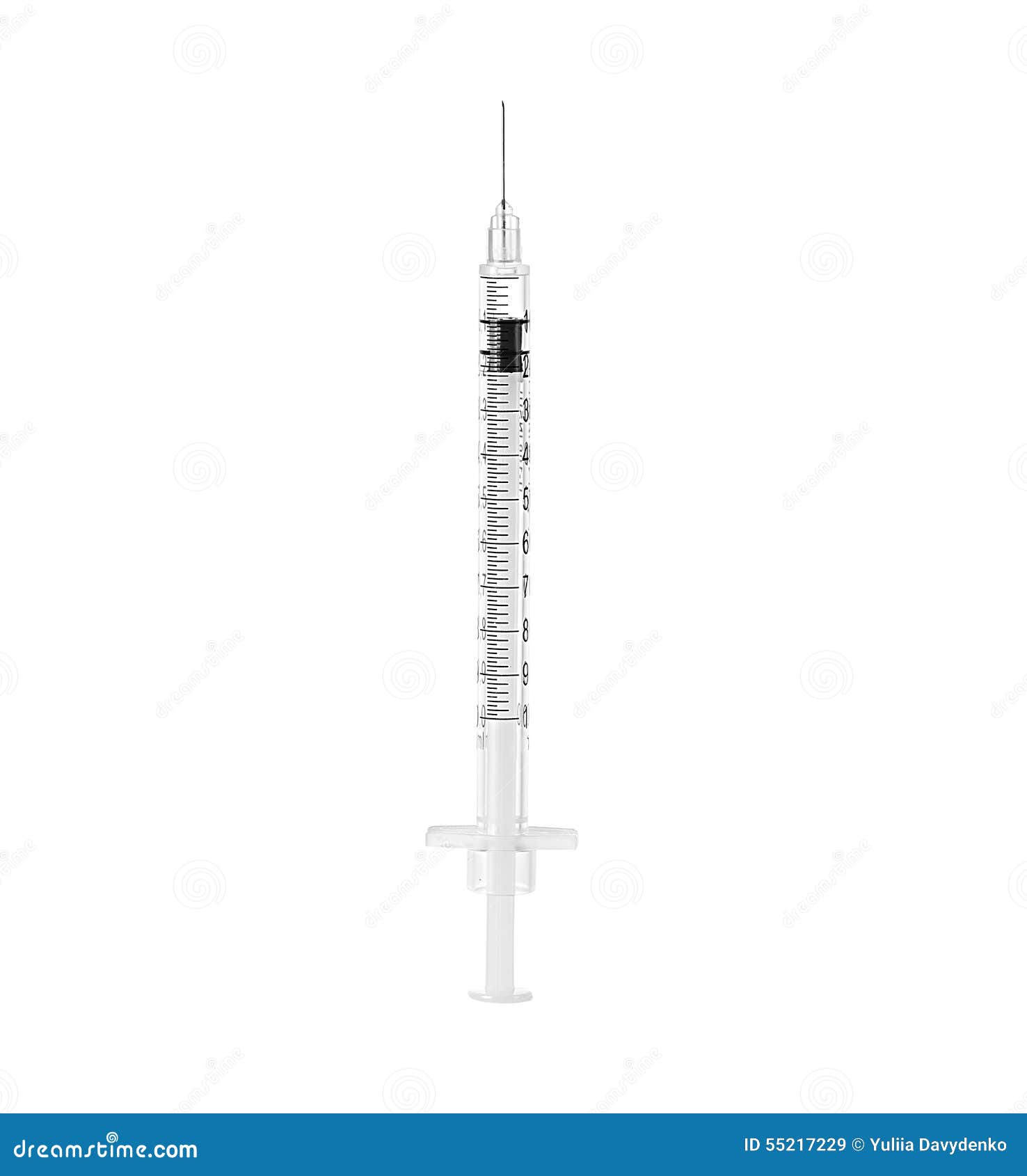 Medical Syringe Close-up Isolated on a White Stock Image - Image of ...