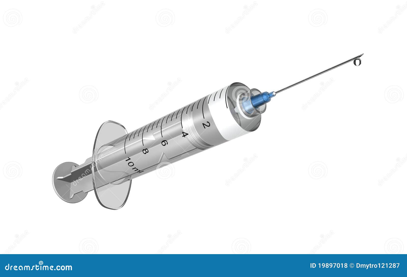 Medical Syringe with a Drop Stock Illustration - Illustration of drop ...