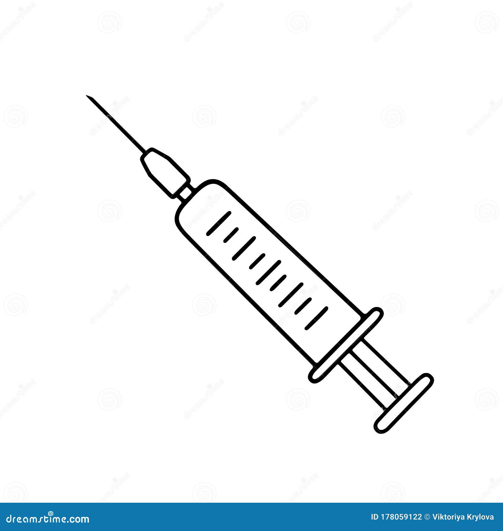 Medical Syringe Injection Vector Icon Hand-drawn with Black Stroke ... Medical Syringe Injection Vector Icon Hand-drawn with Black Stroke ...