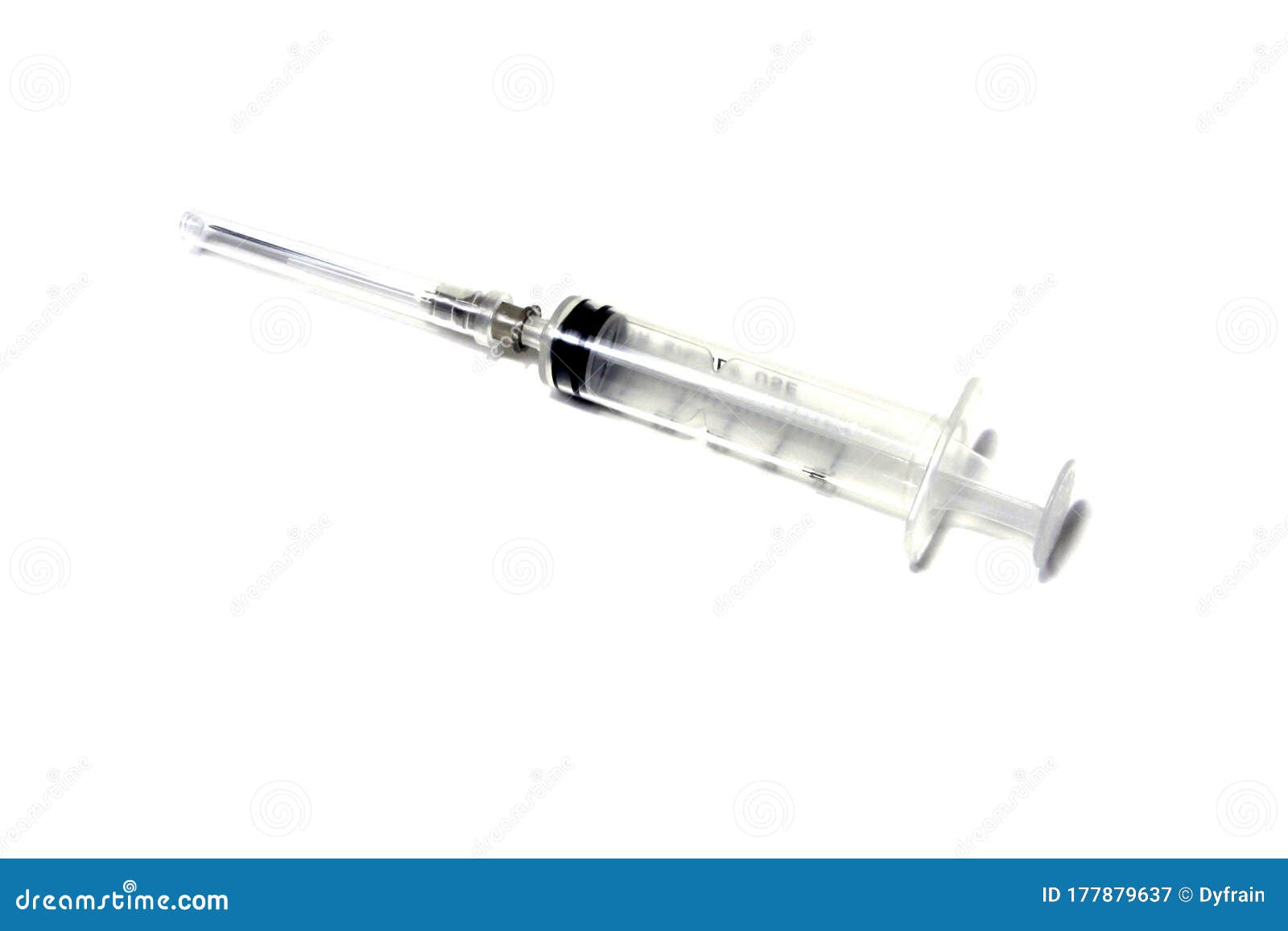 Medical Syringe Isolated on a White Background Stock Image - Image of ...