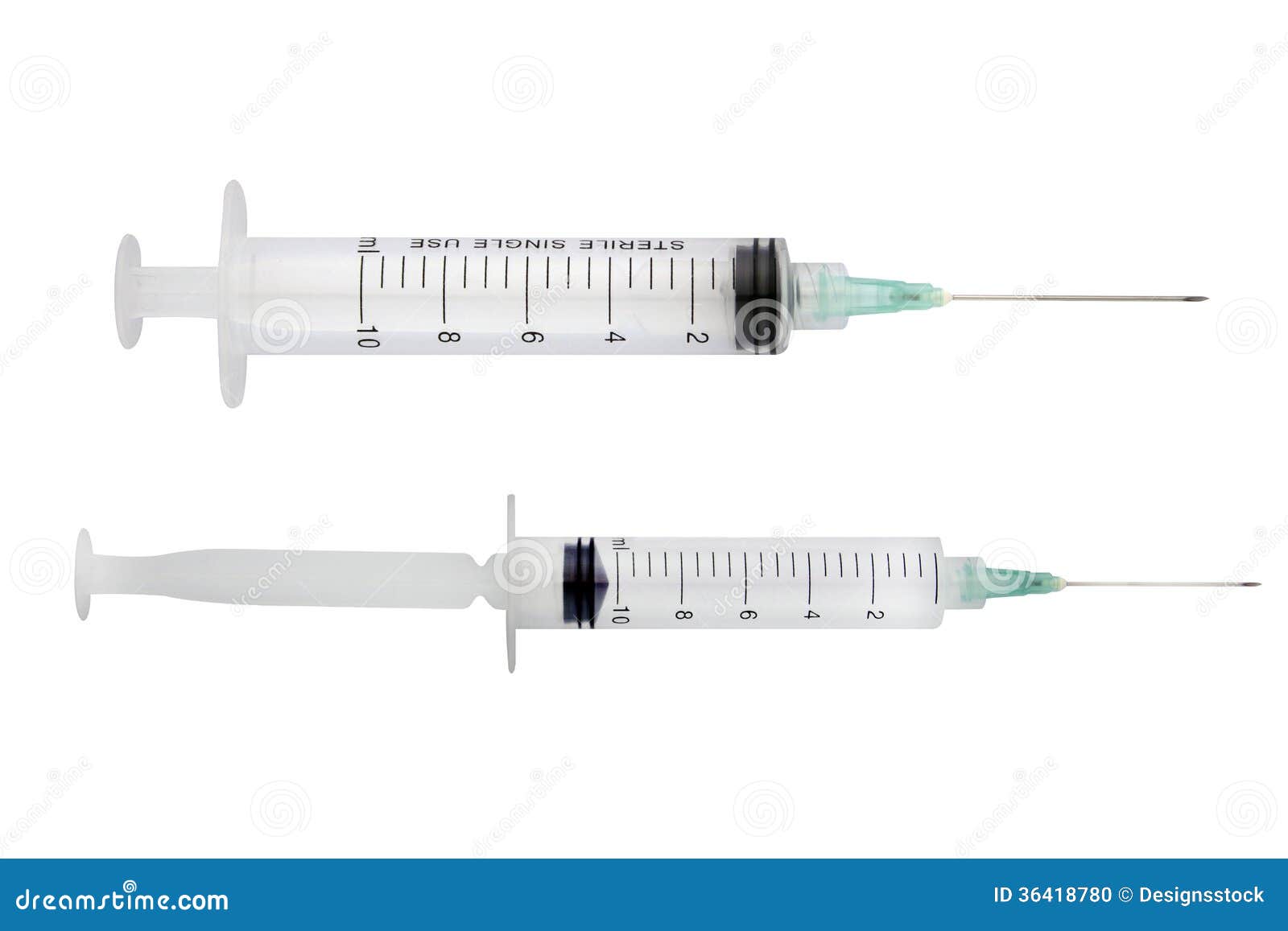 Medical Syringe And Vials Is In A One Use Capsule Royalty-Free Stock ...