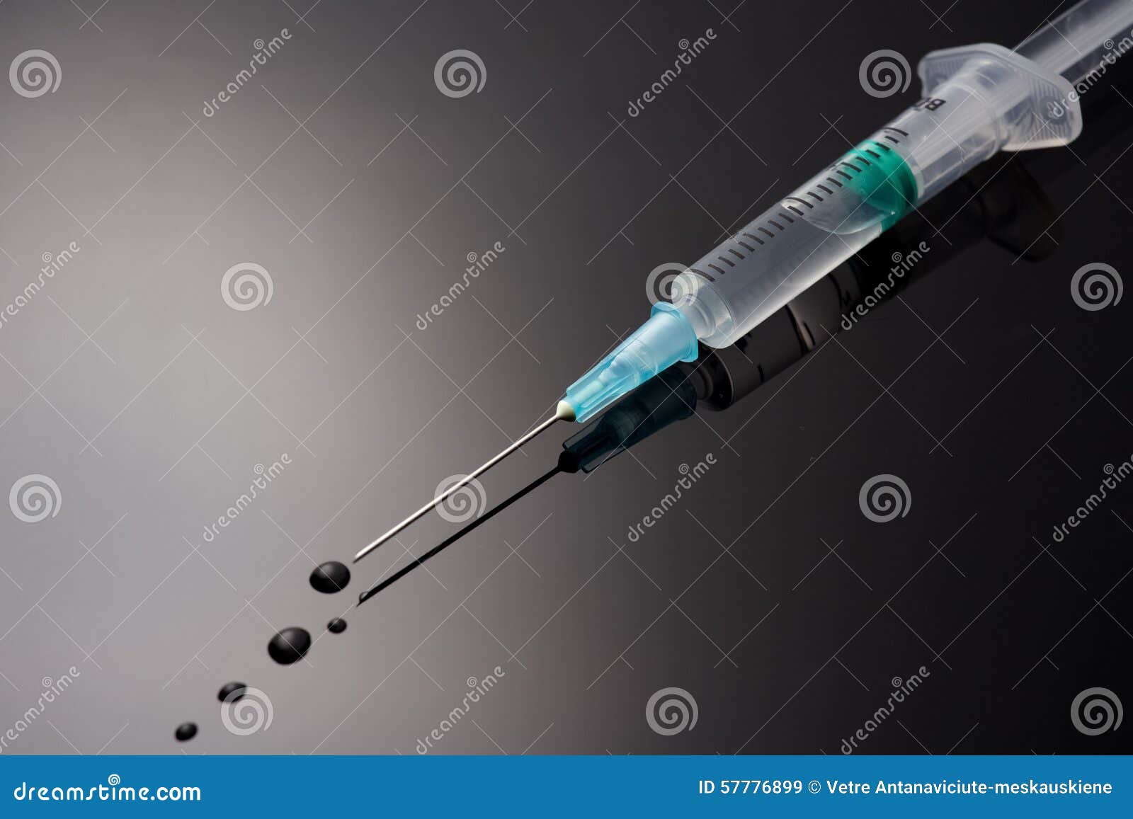Medical Syringe with Solution Drop Stock Image - Image of needlepoint ...