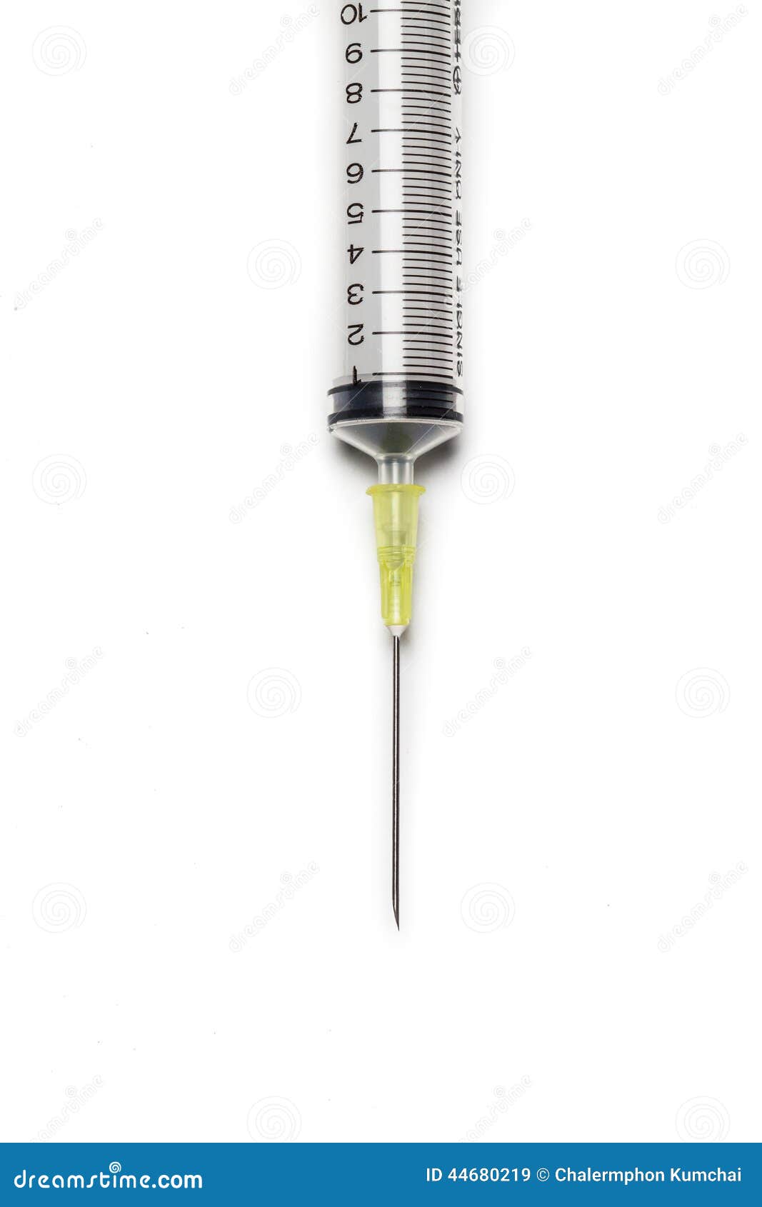 Medical Syringe on White Background Stock Image - Image of tool, needle ...