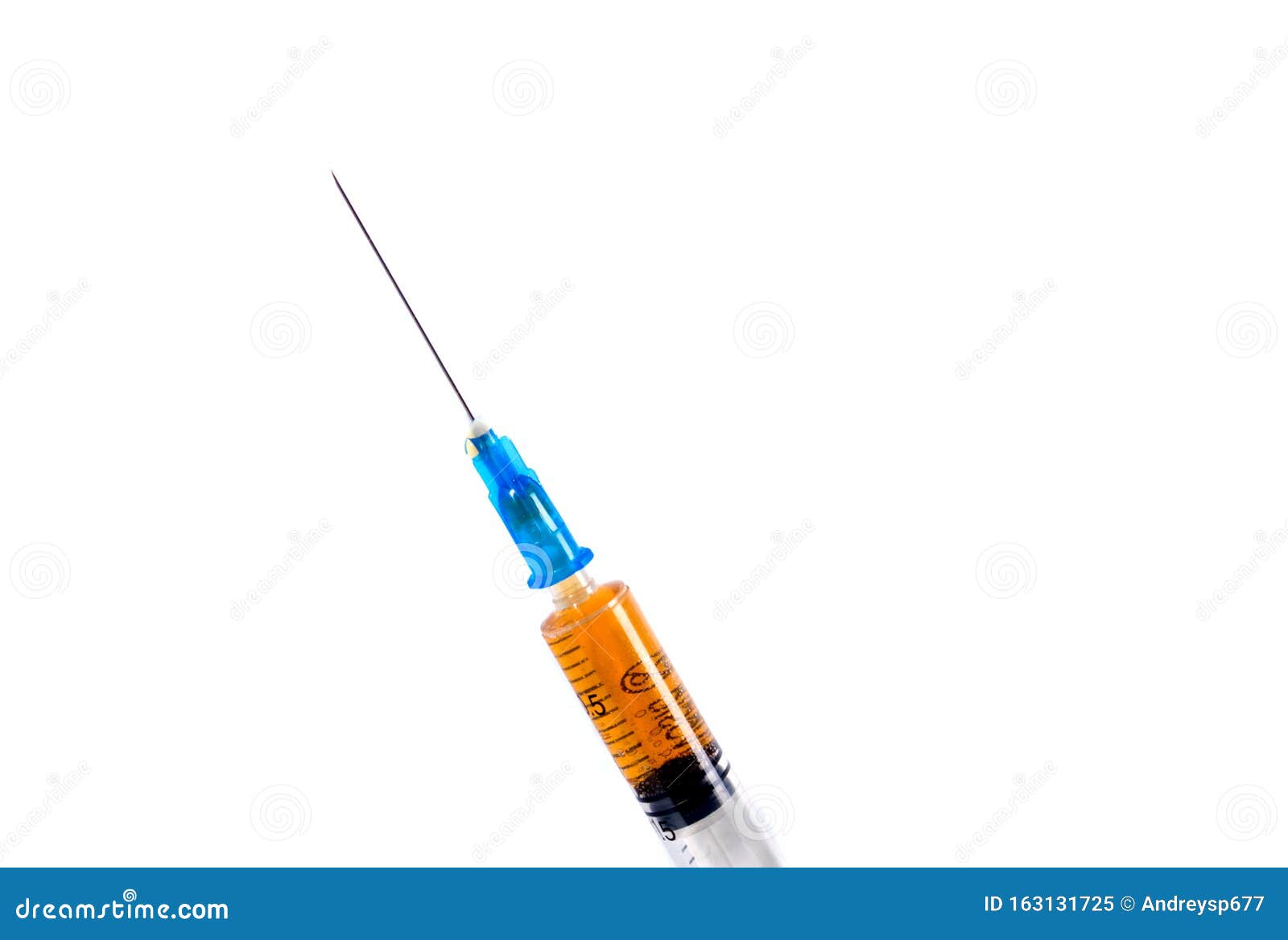 Medical Syringe on a White Background Stock Image - Image of healthcare ...